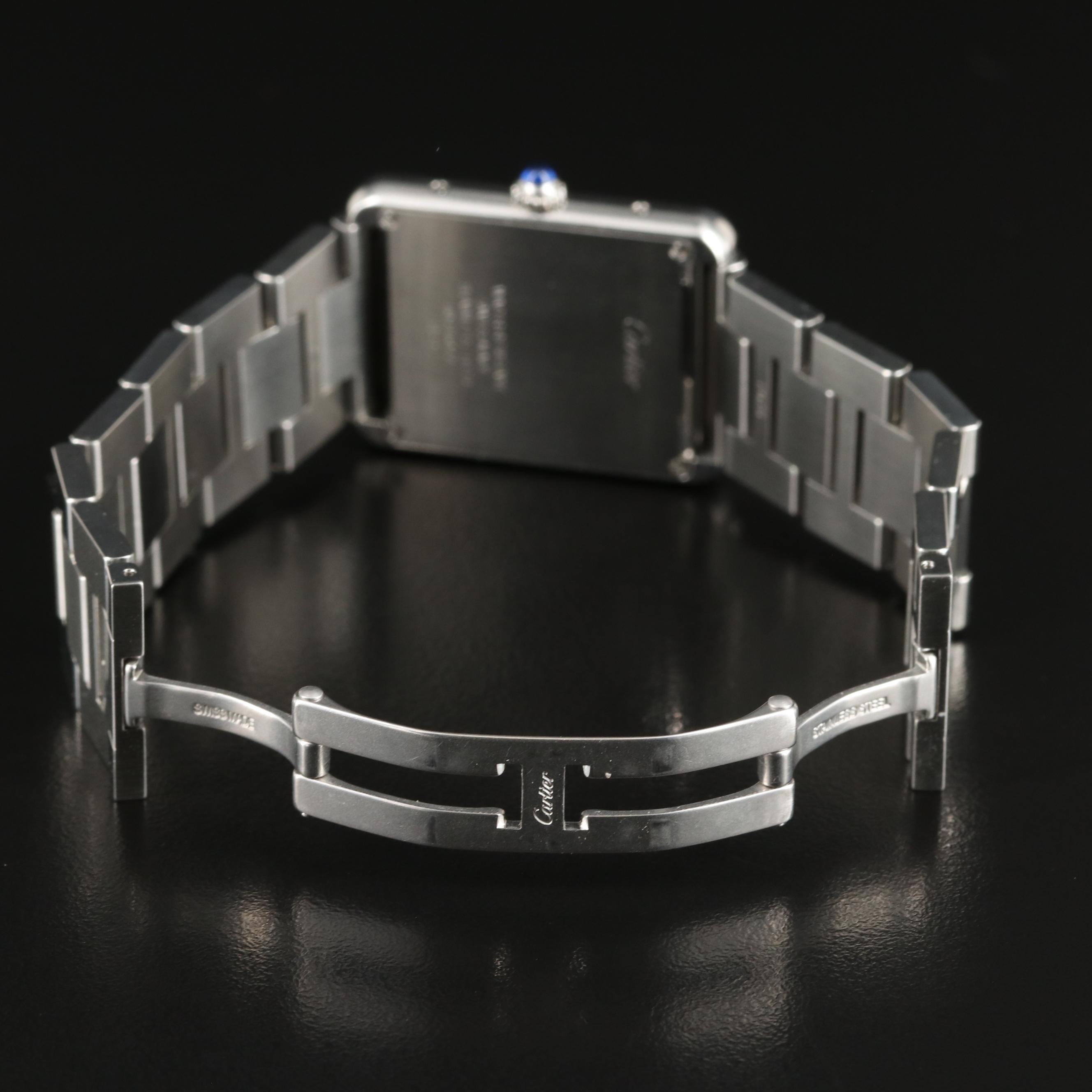 Cartier Tank Solo Large Model Stainless Steel Quartz Wristwatch | EBTH