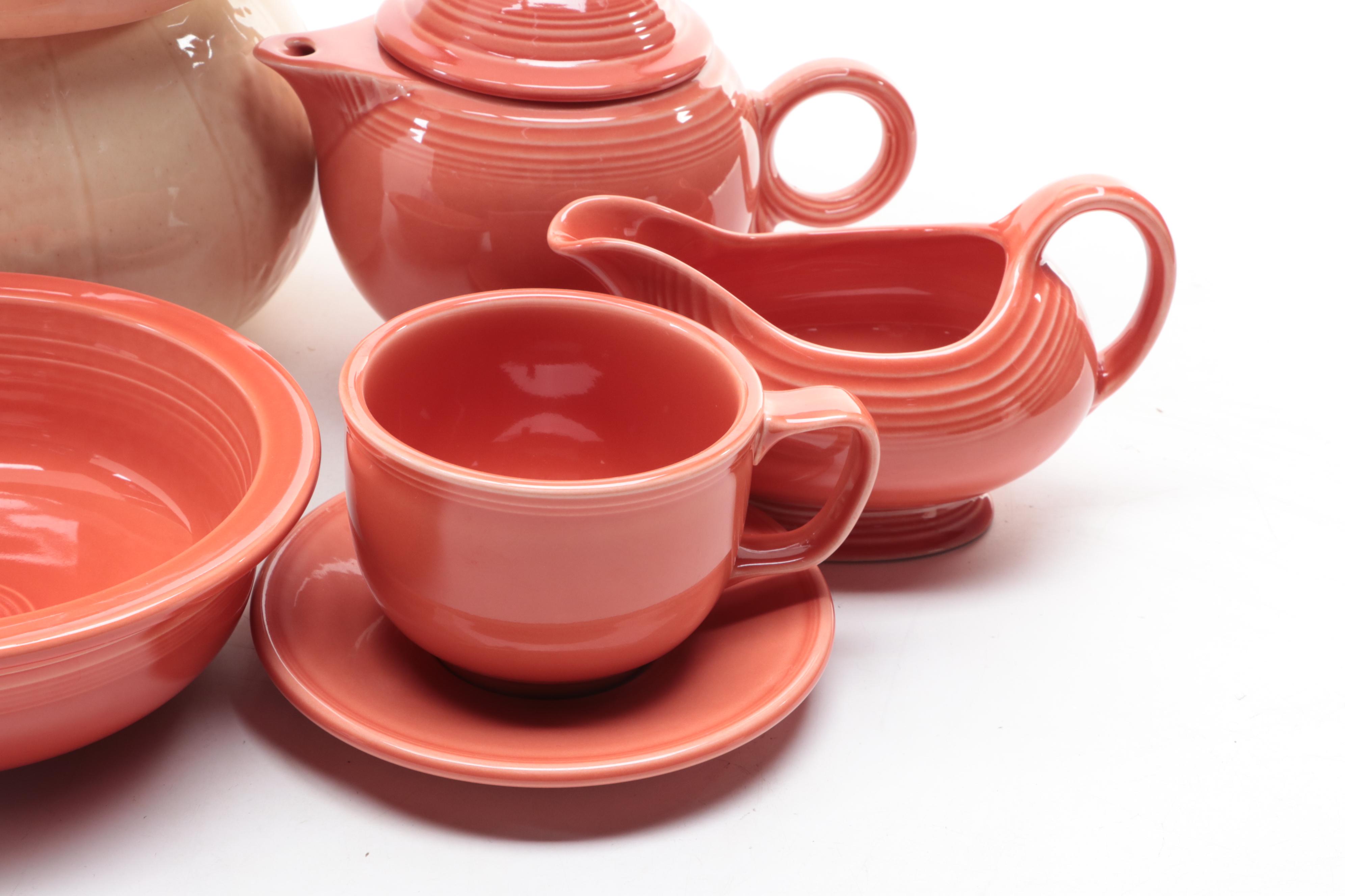 Homer Laughlin "Fiesta" Tableware with Figural Cookie Jar, Mid to Late ...