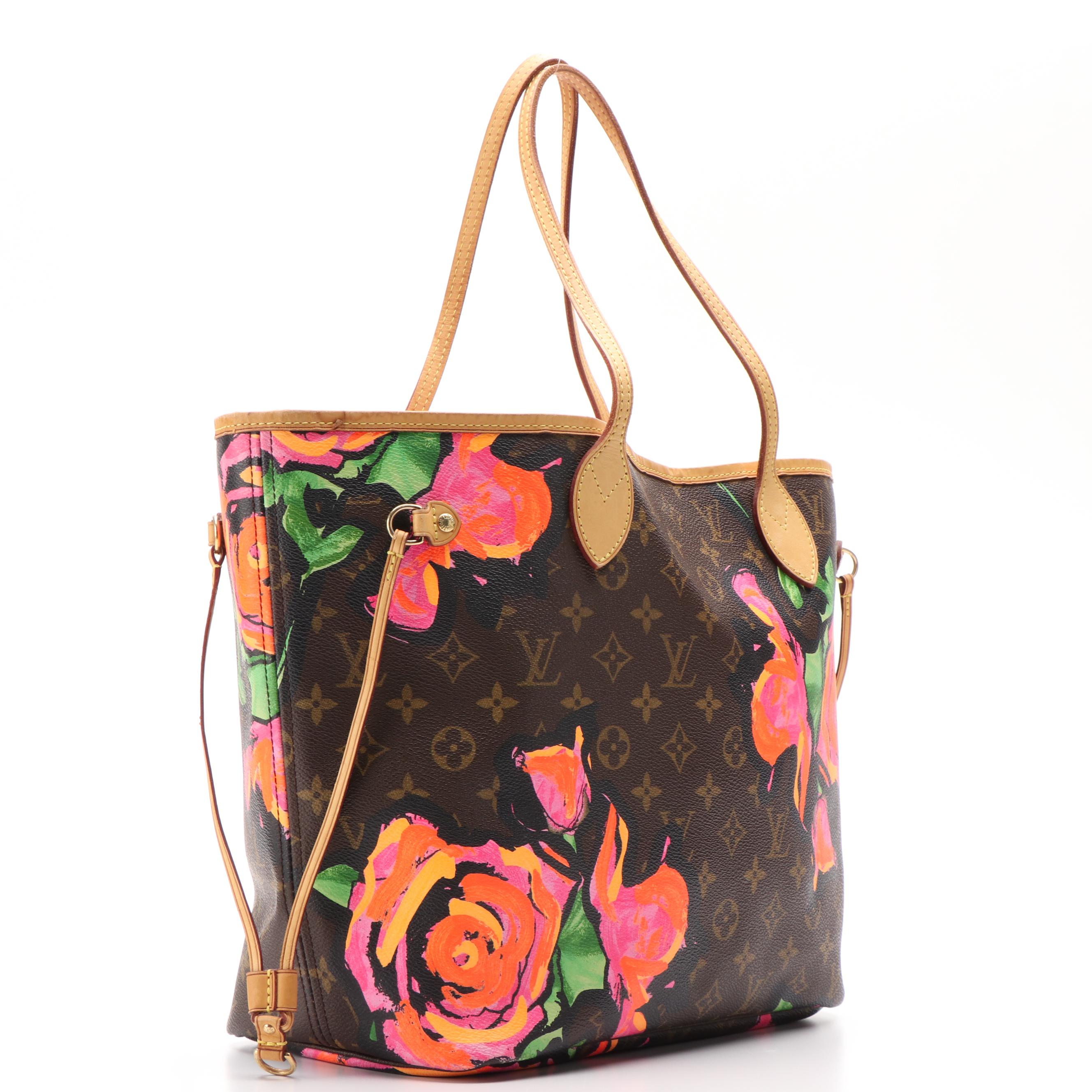 Louis Vuitton Limited Edition Neverfull MM in Roses Monogram Canvas and ...