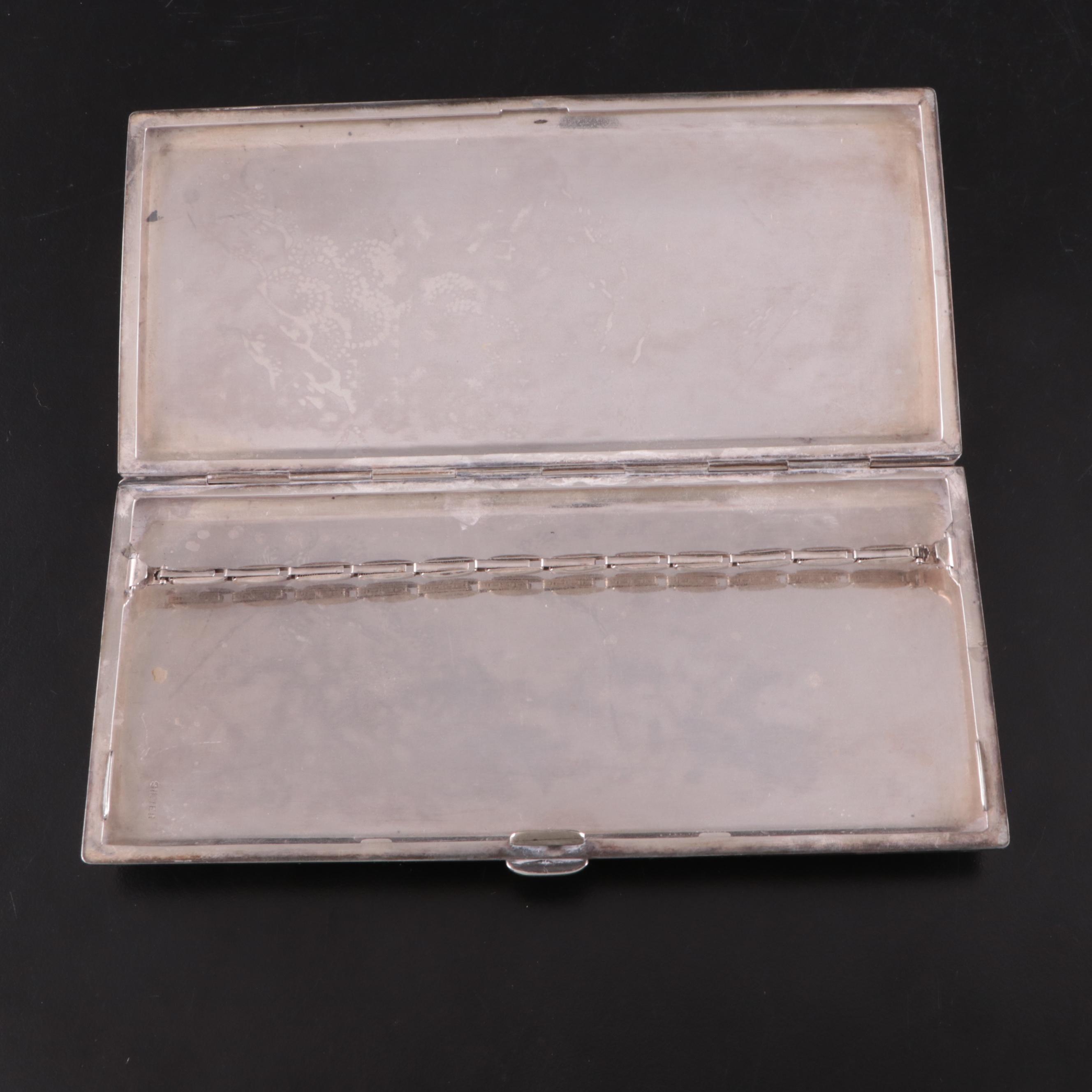 Japanese Sterling Silver Cigarette Case | EBTH