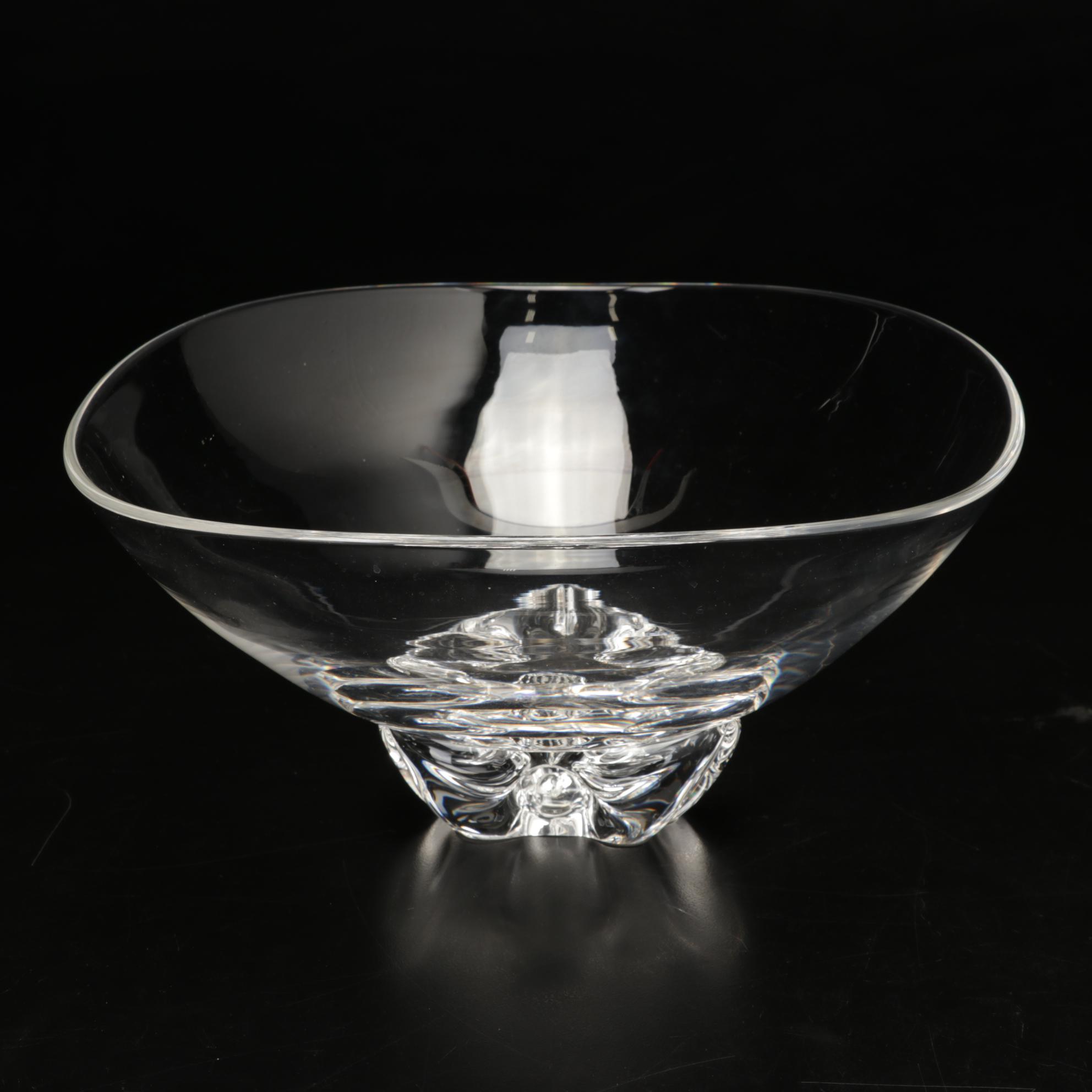 Steuben "Trillium" Crystal Art Glass Bowl and Waterford Crystal ...