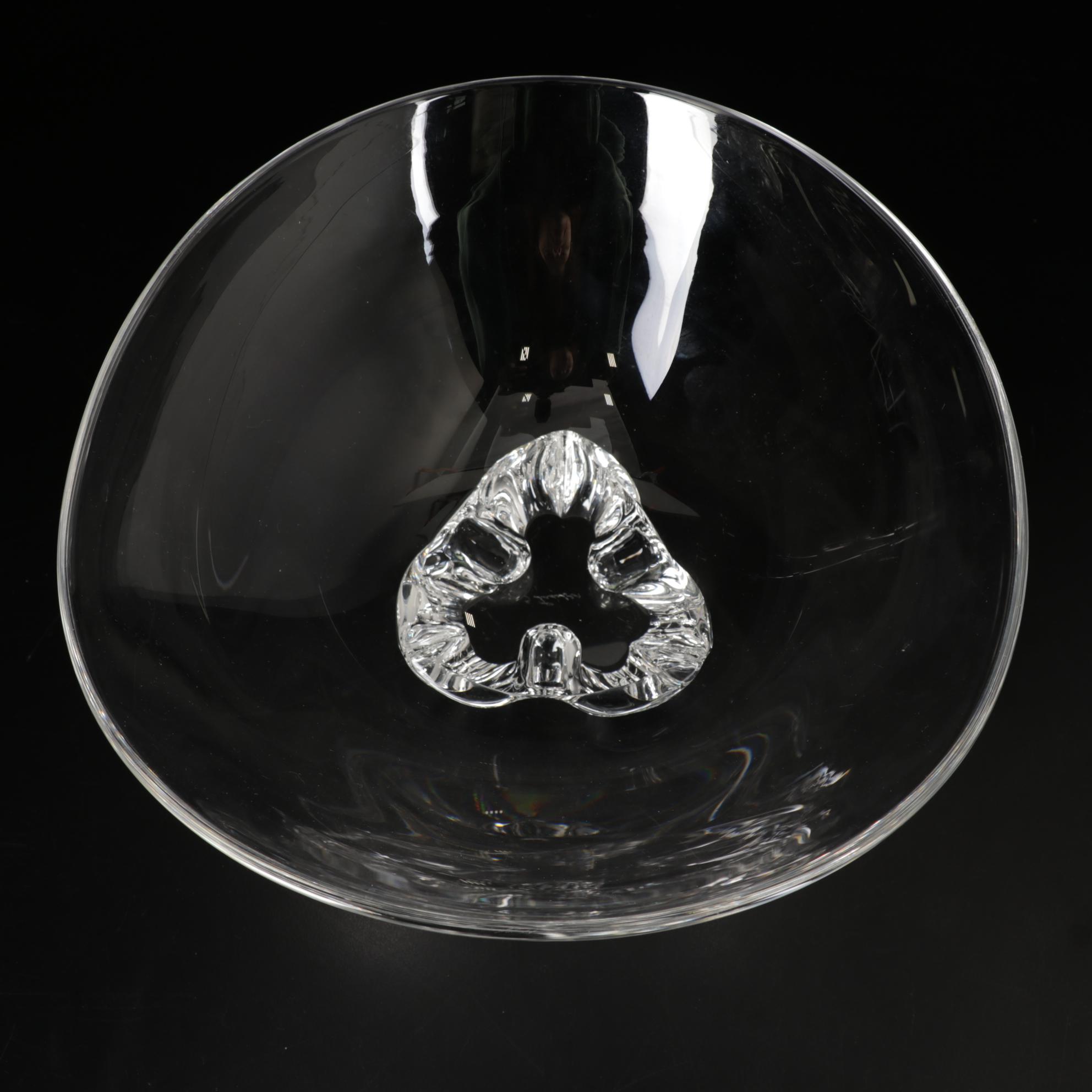 Steuben "Trillium" Crystal Art Glass Bowl and Waterford Crystal ...