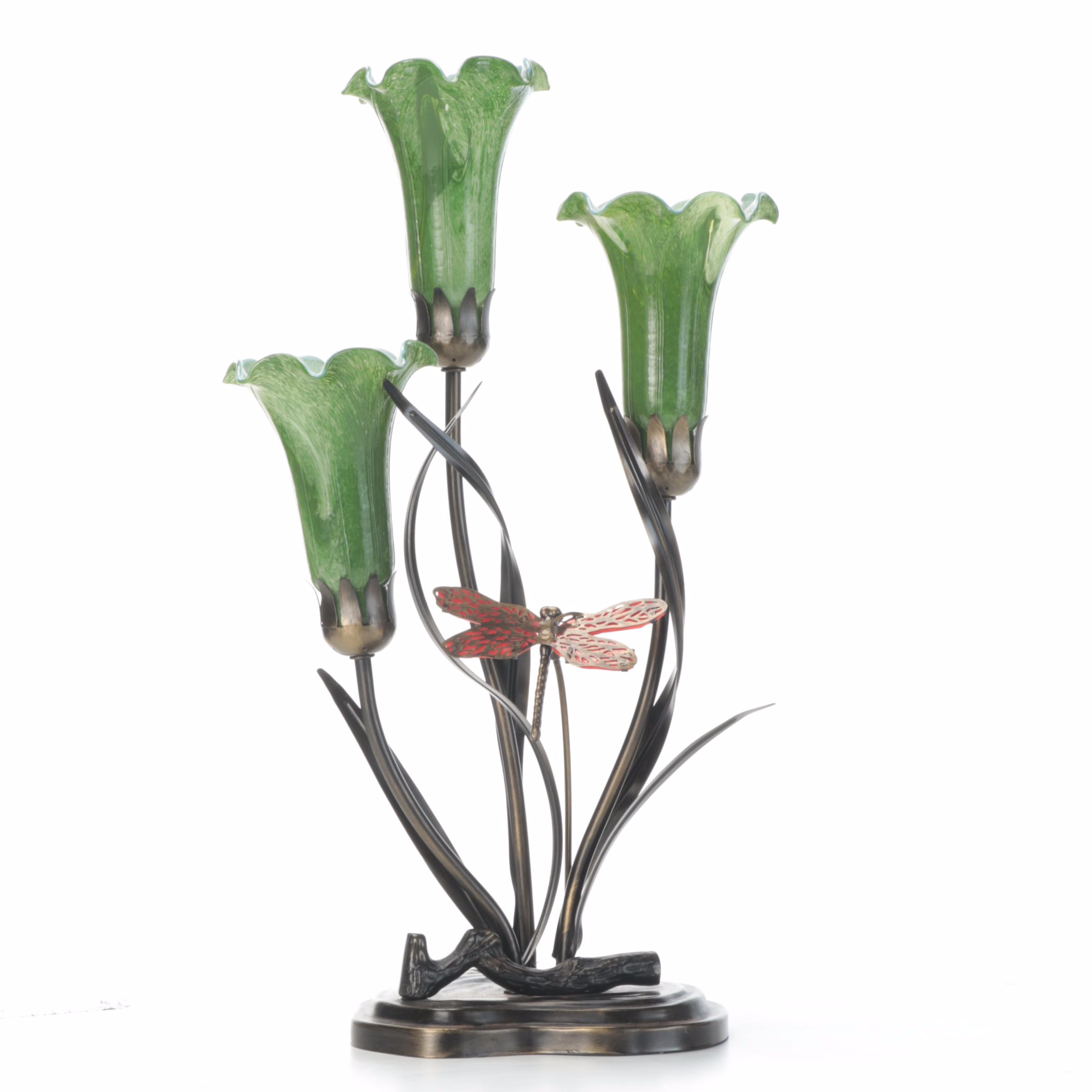 Dale Tiffany Connoisseur Collection Metal Dragonfly Table Lamp | EBTH