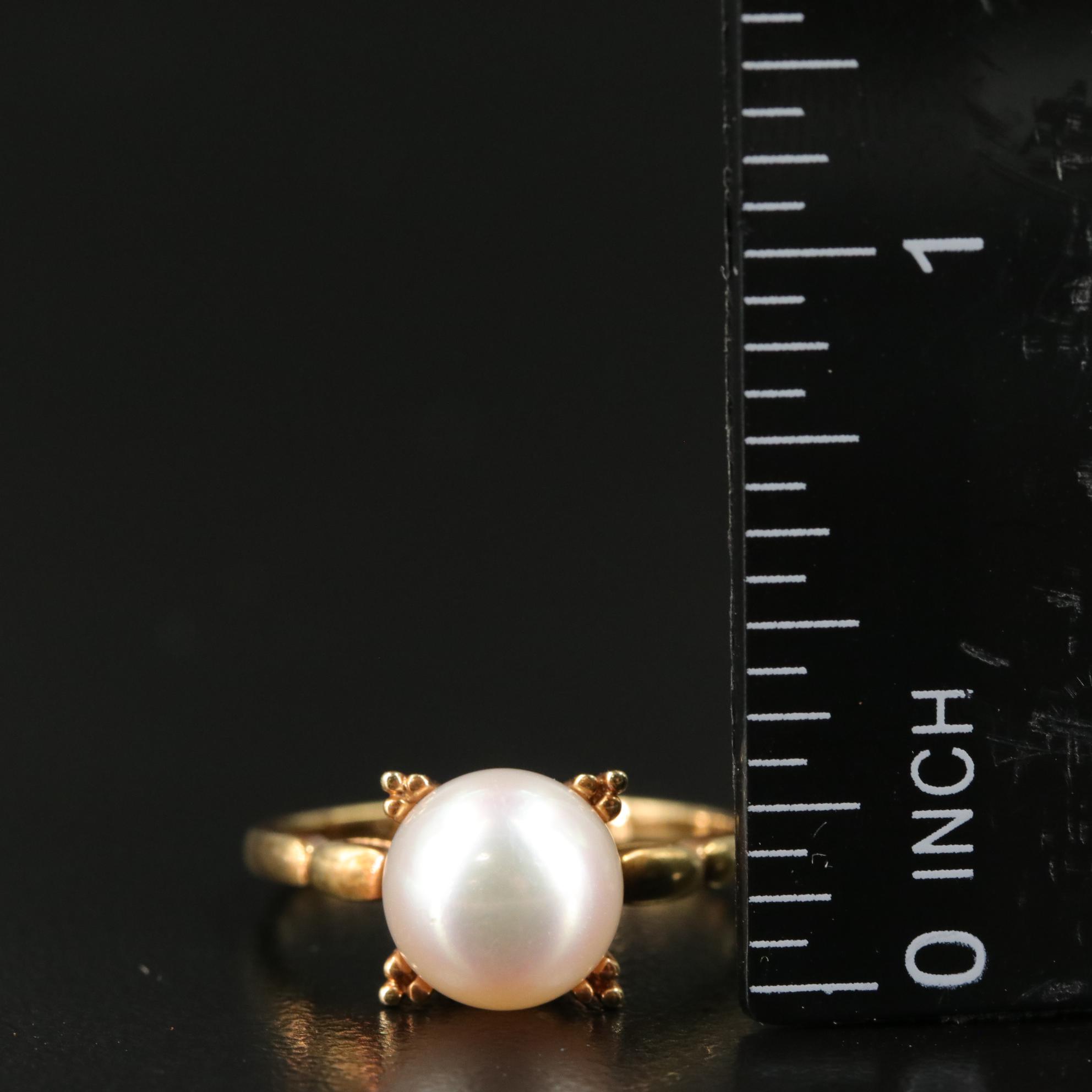 18K Pearl Ring | EBTH