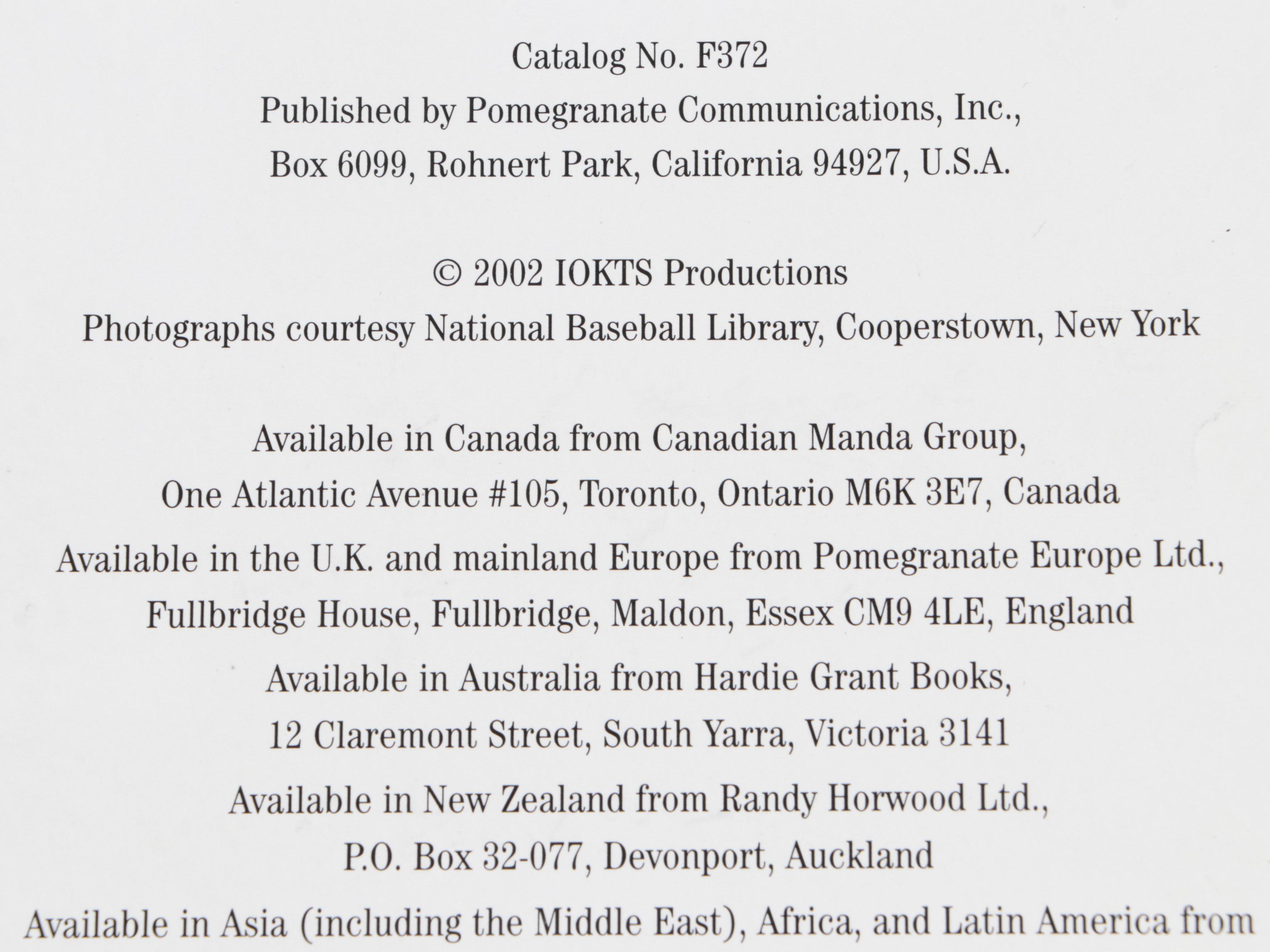 "Black Ball" Negro League Signed Baseball Calendar with Freddie Taylor ...