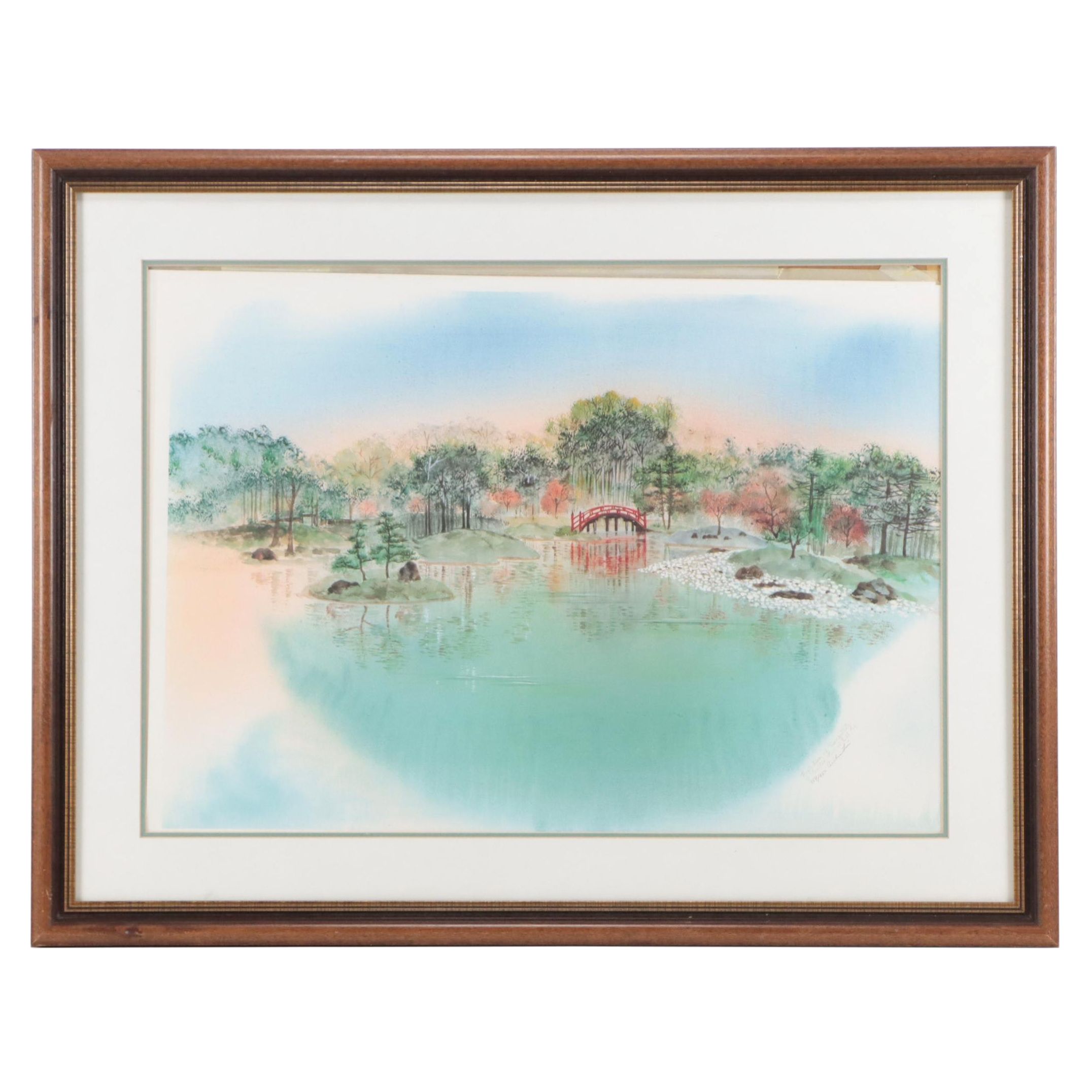 Cecilia Lin Offset Lithograph of Memphis Botanic Garden | EBTH