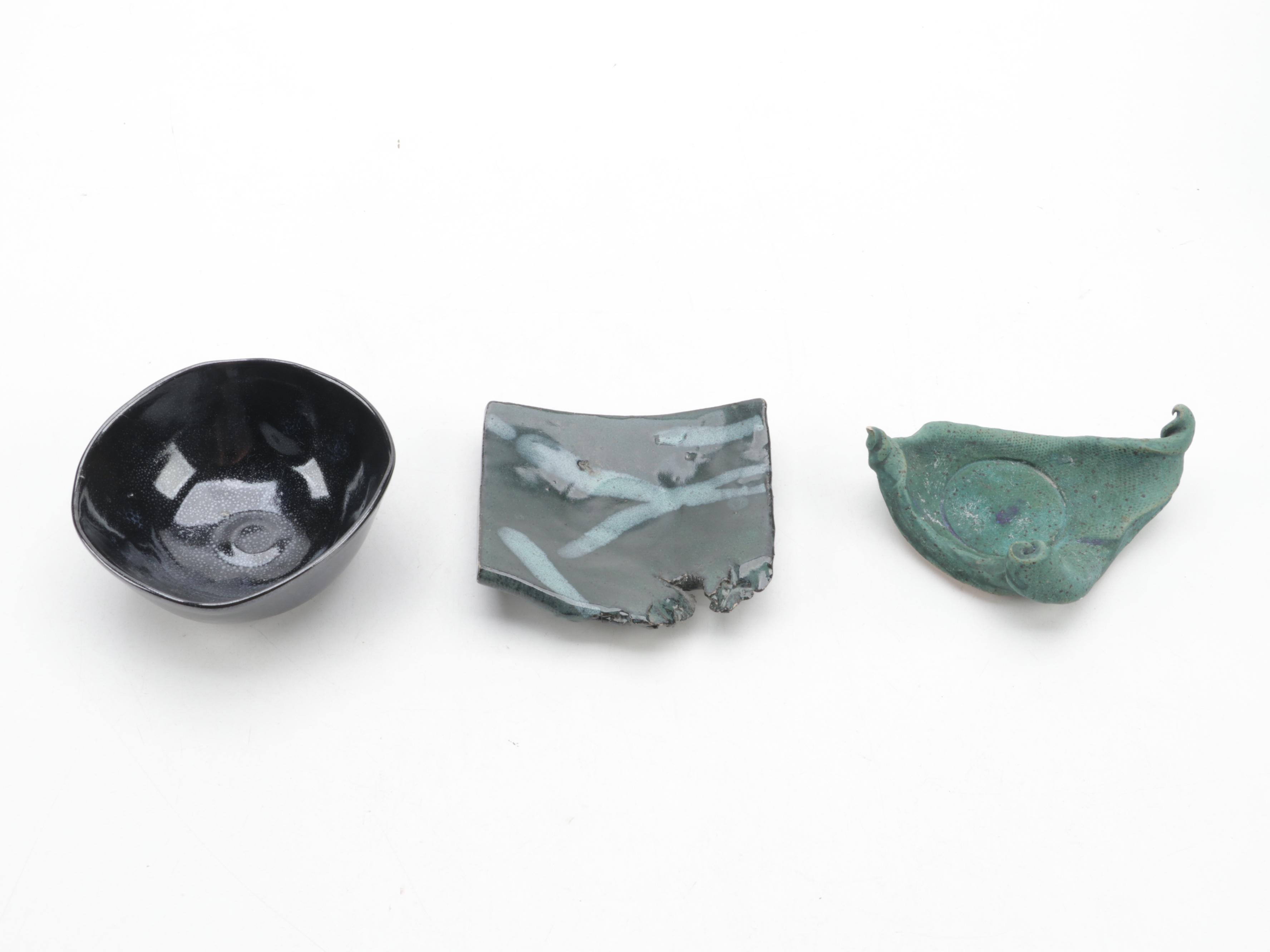 Black Glazed Art Pottery Bowls and Tableware | EBTH