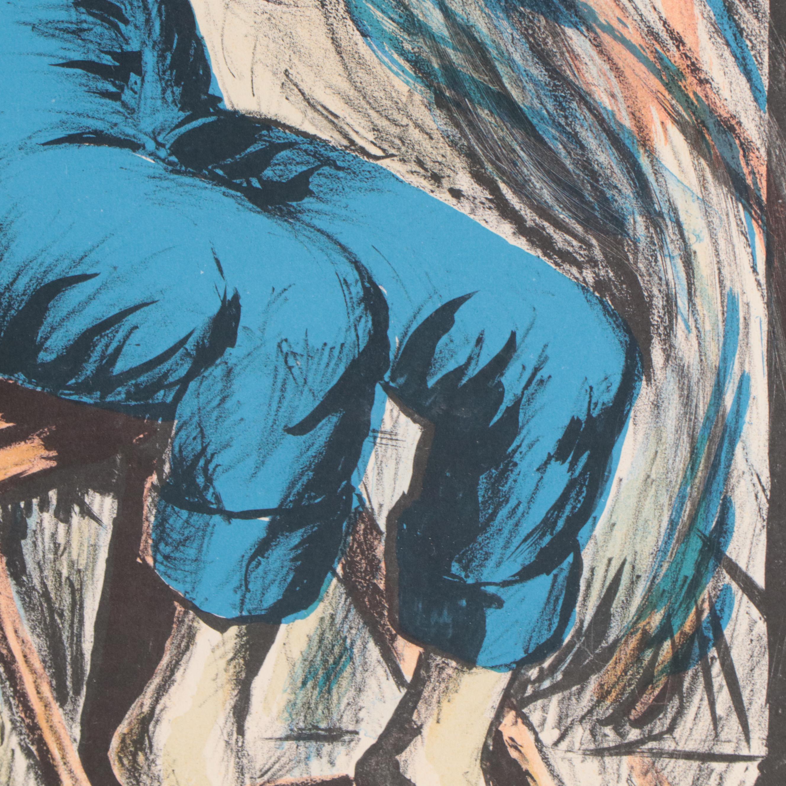 Burr Singer Lithographs "Boy Practicing" and "Young Violinist" | EBTH