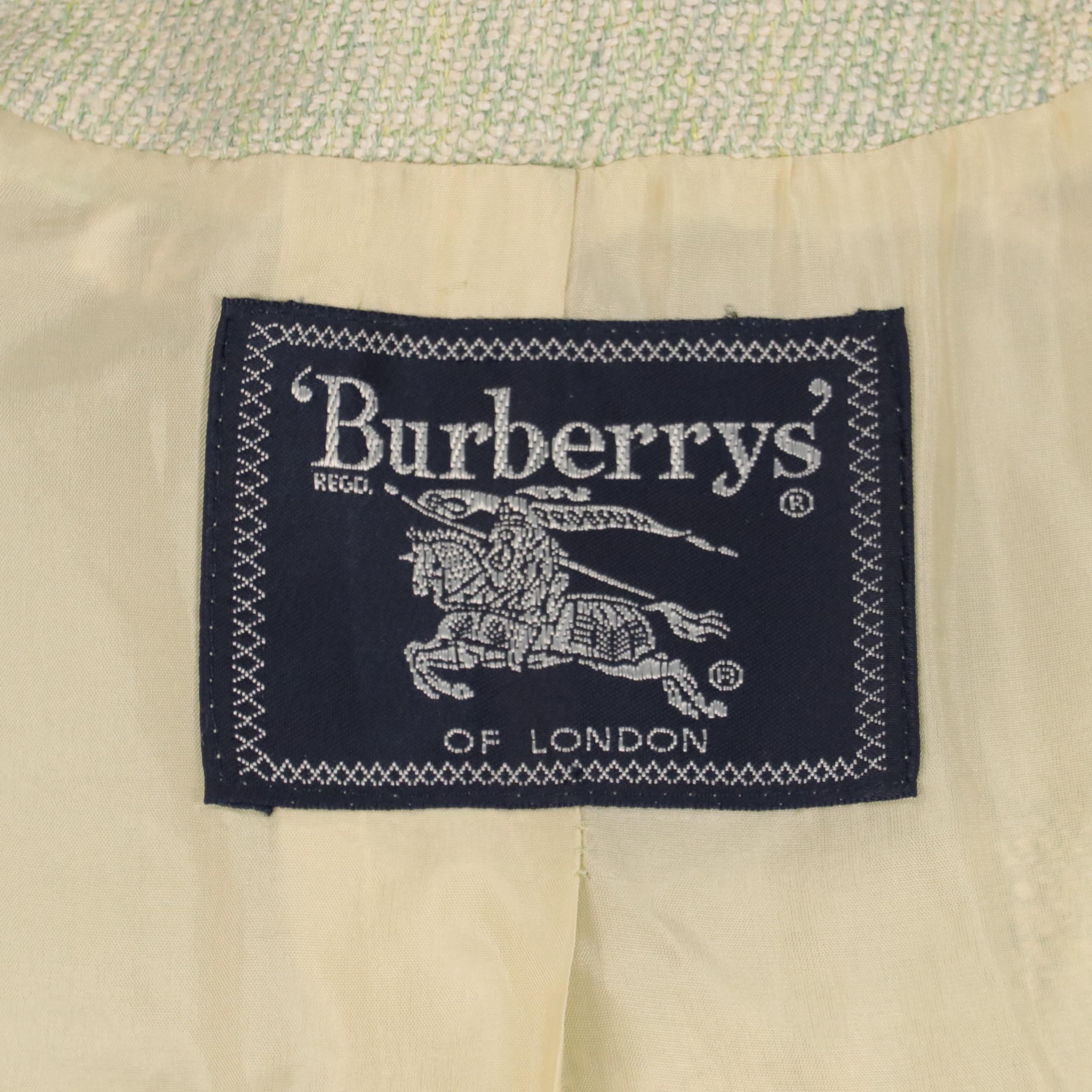 Burberrys of London Linen and Silk Blend Suit Jacket | EBTH