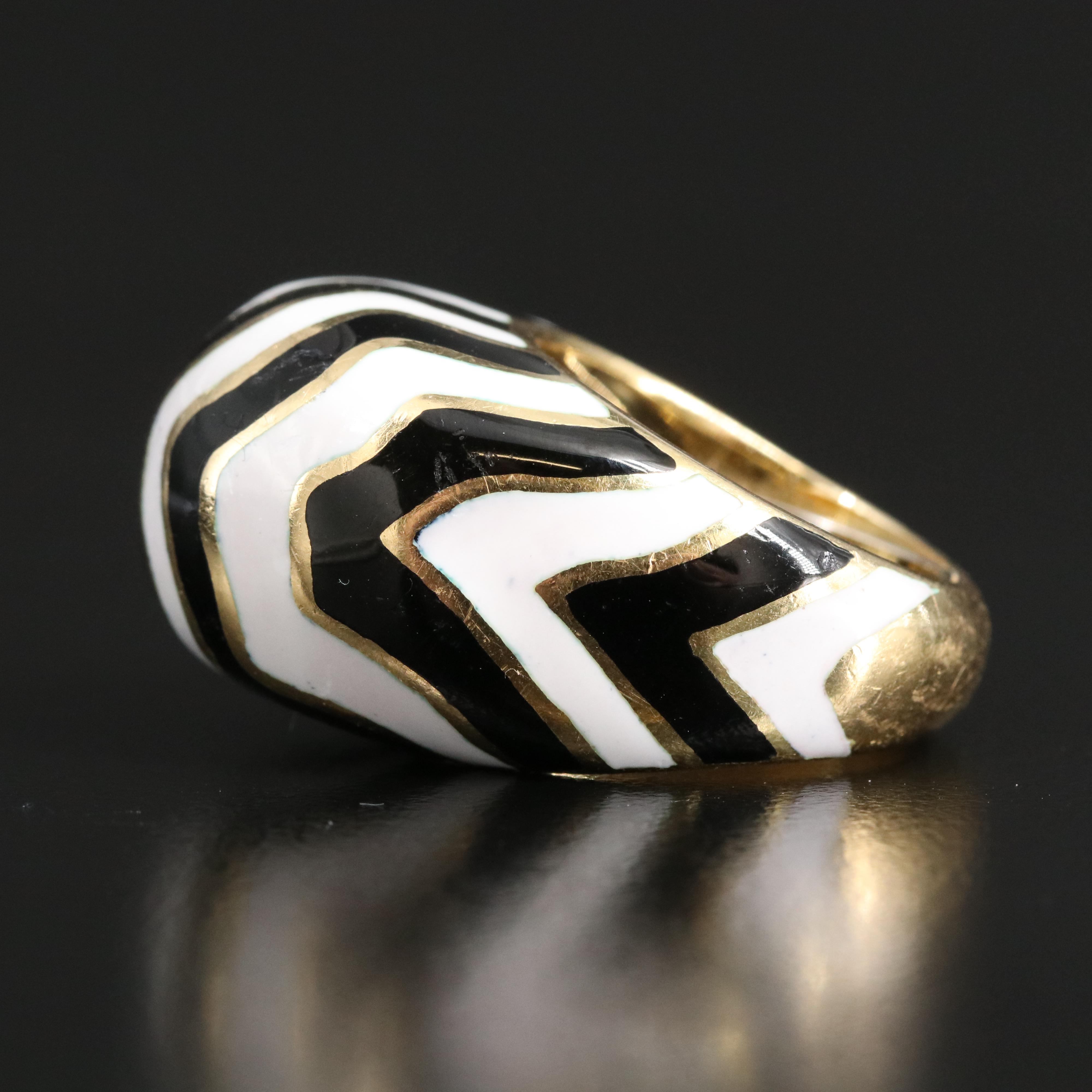 David Webb "Kingdom" 18K Zebra Ring | EBTH