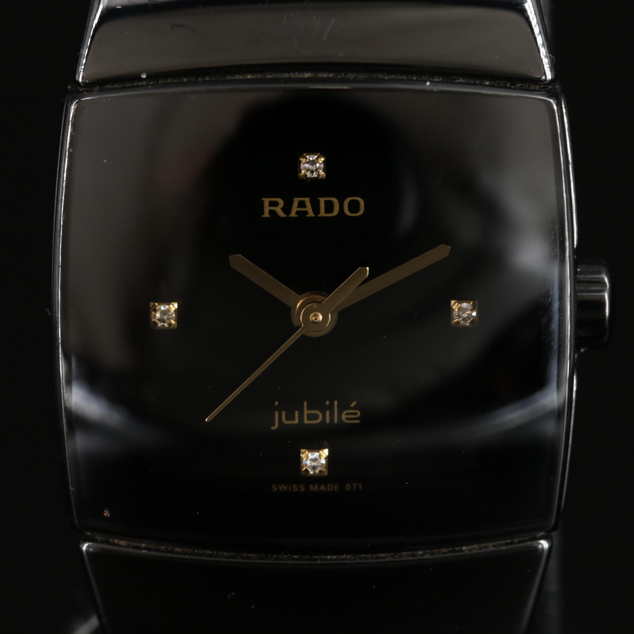 Rado Diastar Jubilé Diamond Dial Ceramic Wristwatch | Everything But ...