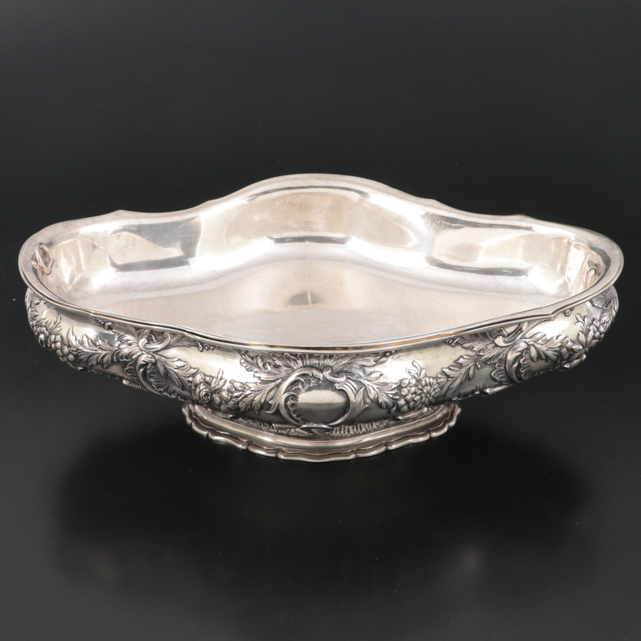 Josef Carl Klinkosch 800 Silver Repoussé Centerpiece, 19th Century | EBTH