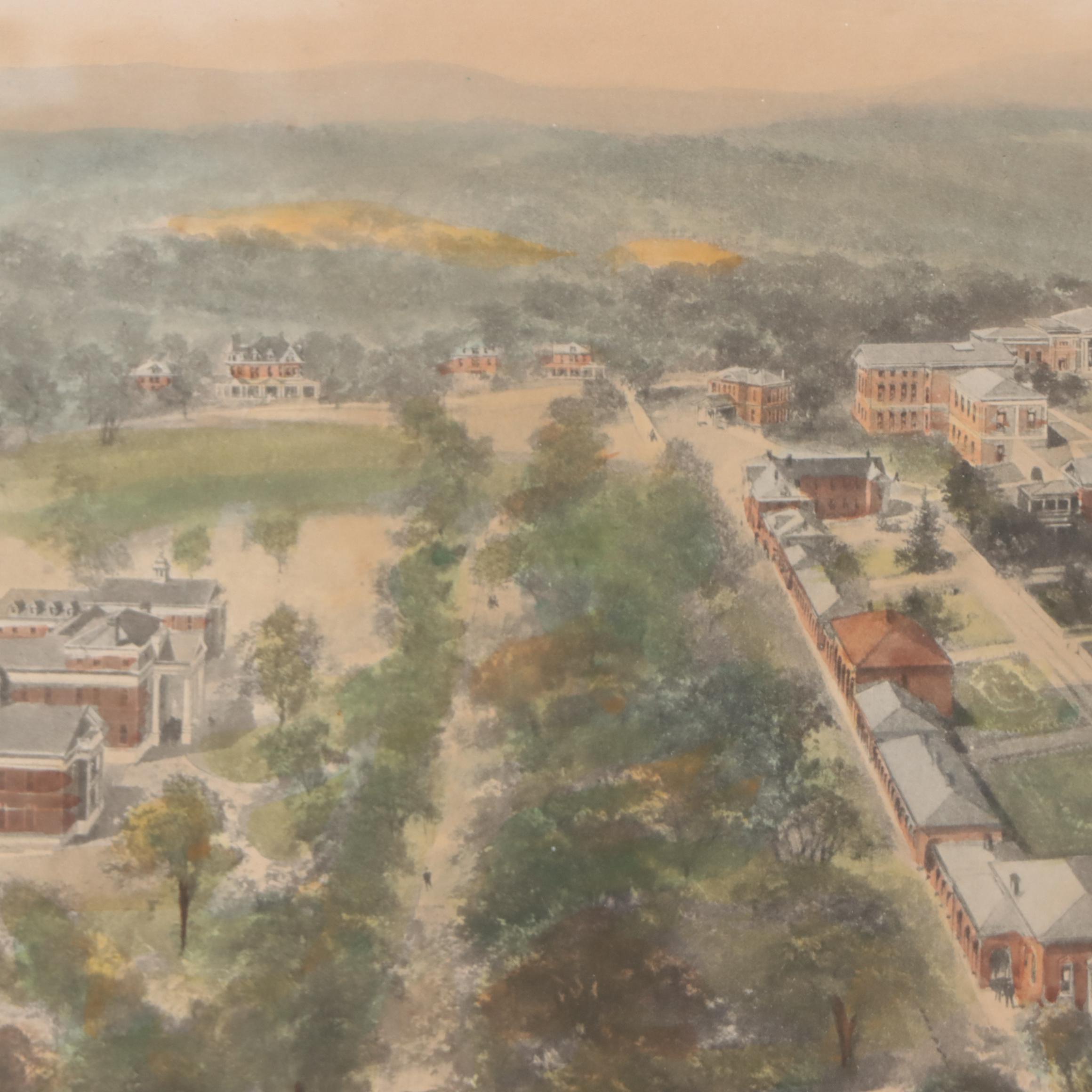 Richard Rummell Hand-Colored Aquatint "University of Virginia," 1907 | EBTH