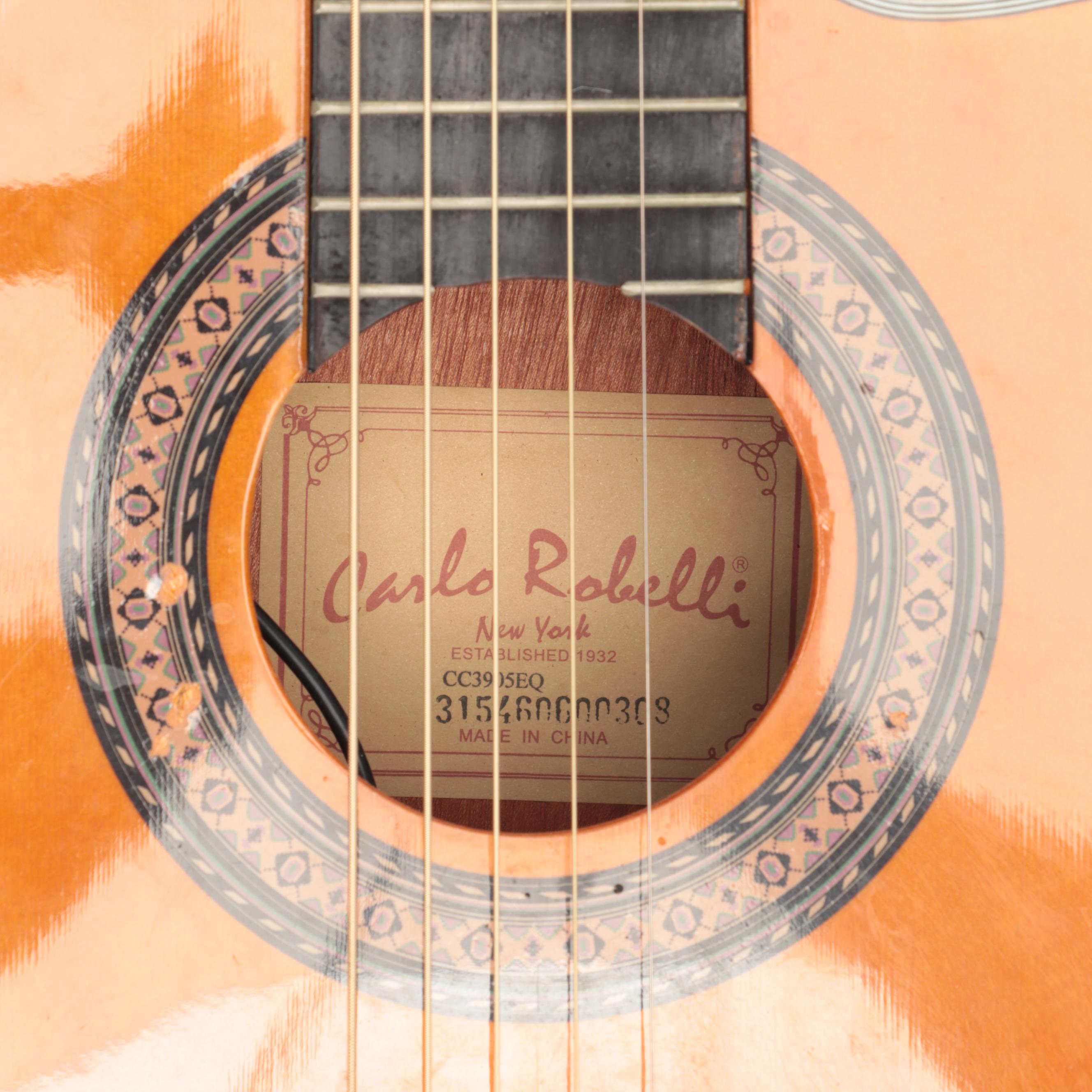 Carlo Robelli CC3905EQ Classical Acoustic-Electric Right Handed Guitar ...