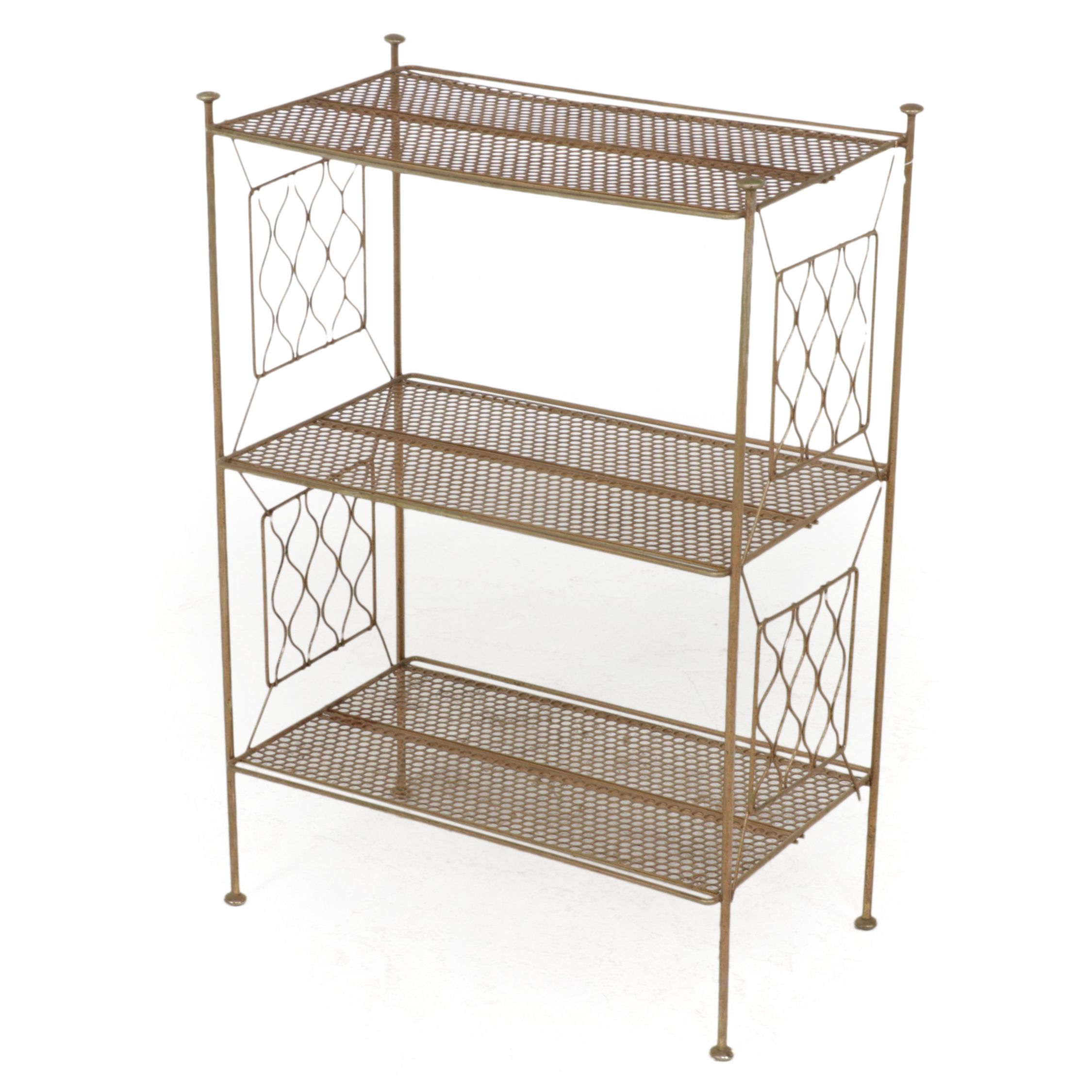 Gold Finish Wire Rack, Mid-20th Century | EBTH