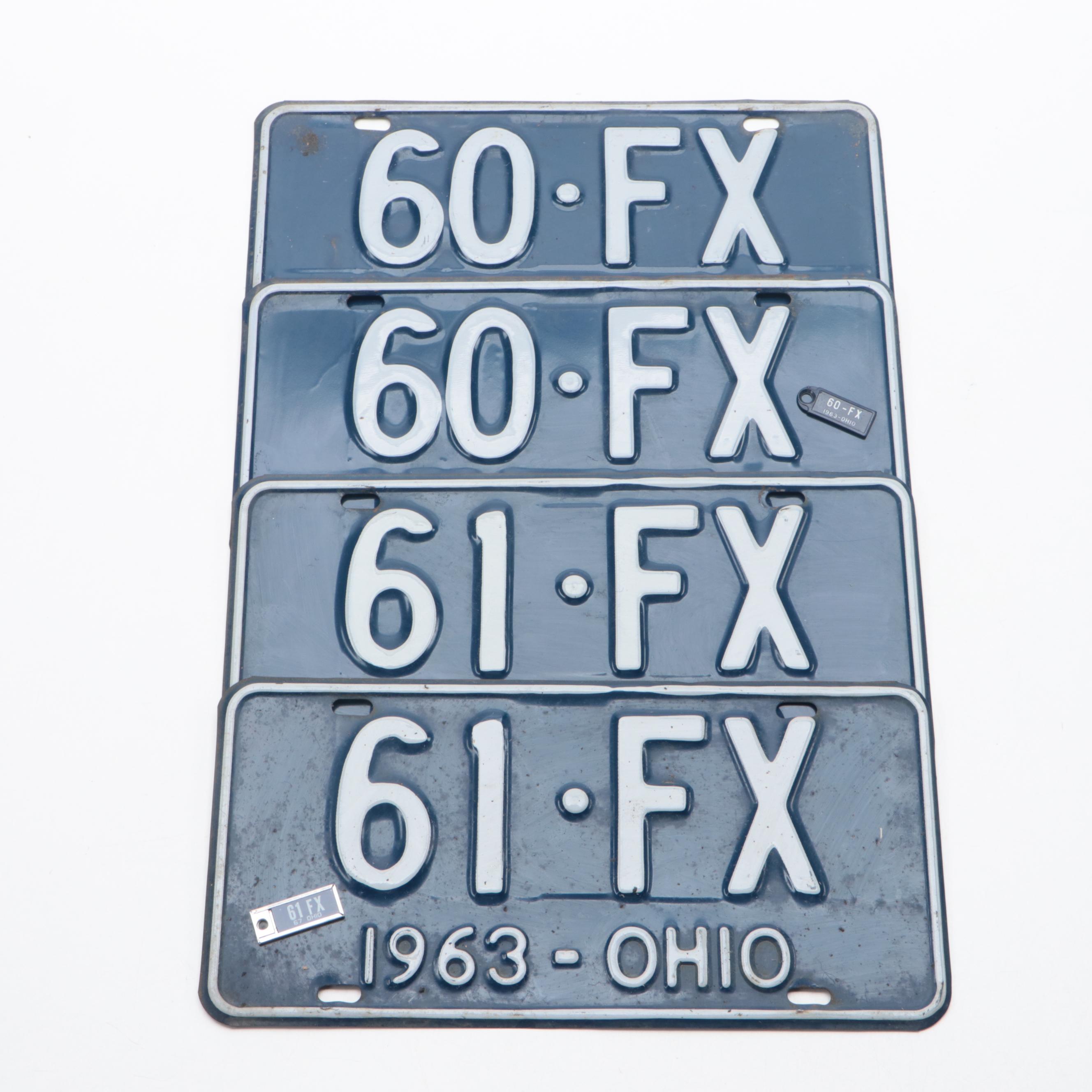 1963 Ohio License Plates | EBTH