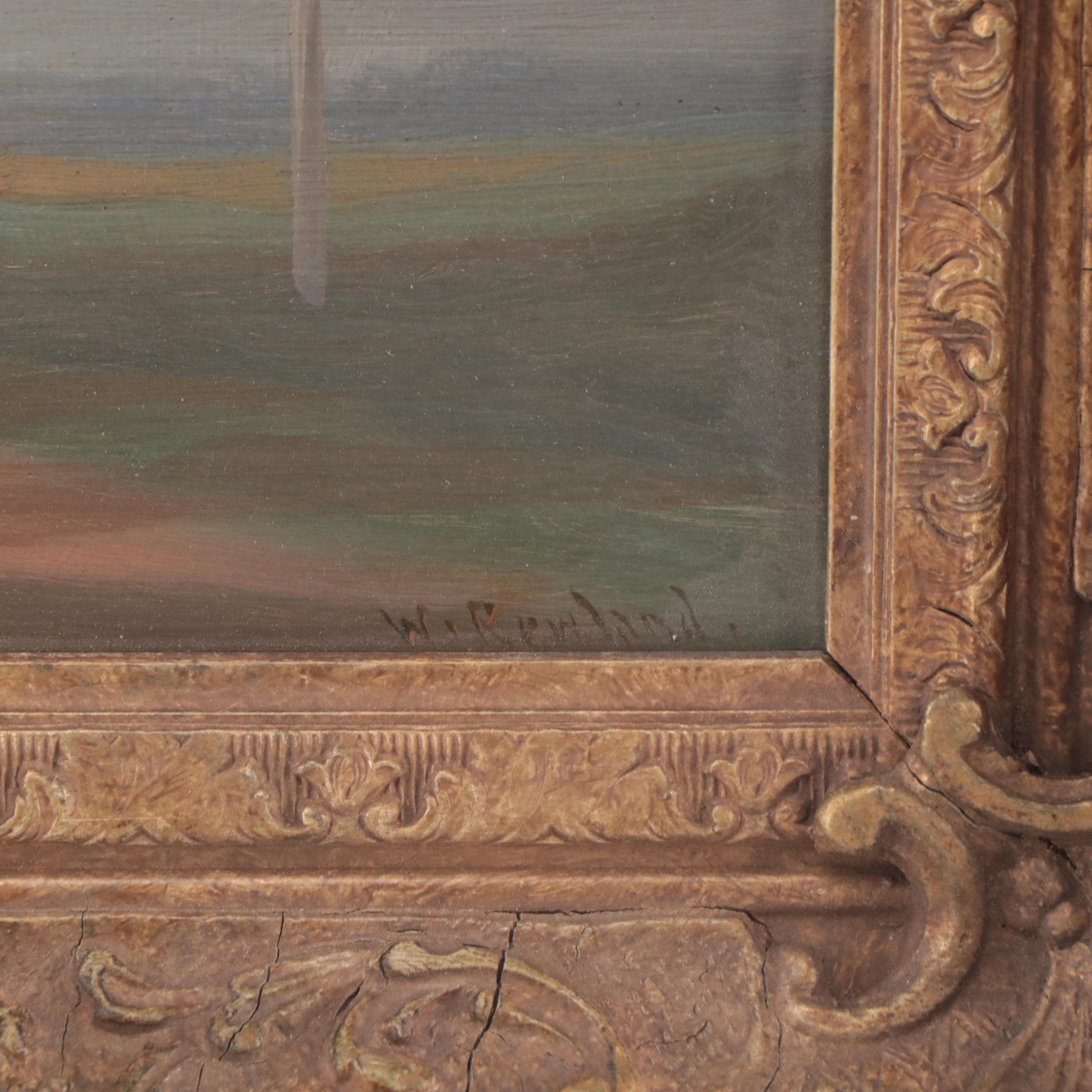 William Rowland Oil Painting of English Coaching Scene | EBTH