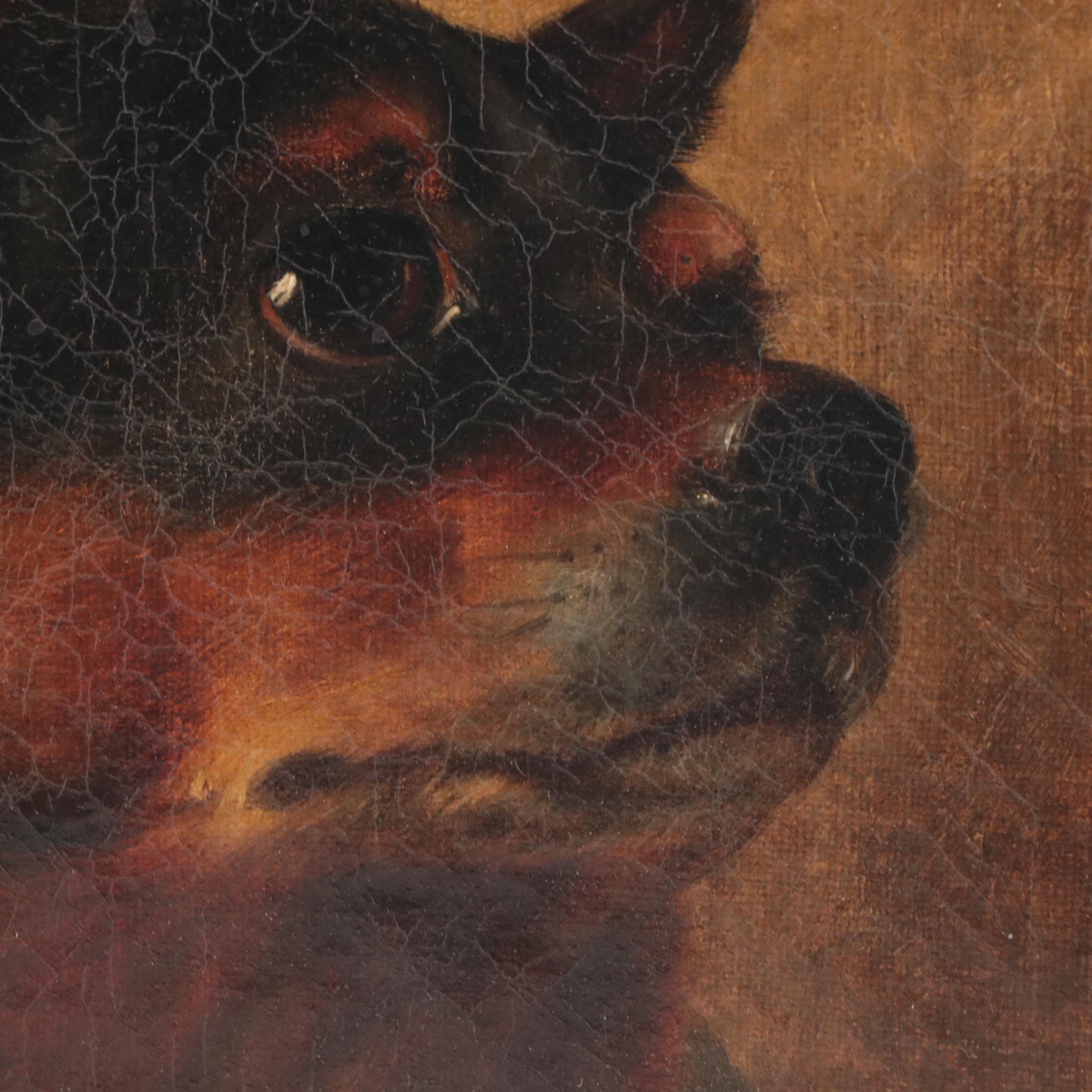 Edwin Loder Oil Portrait of Manchester Terrier, 19th Cent. | EBTH