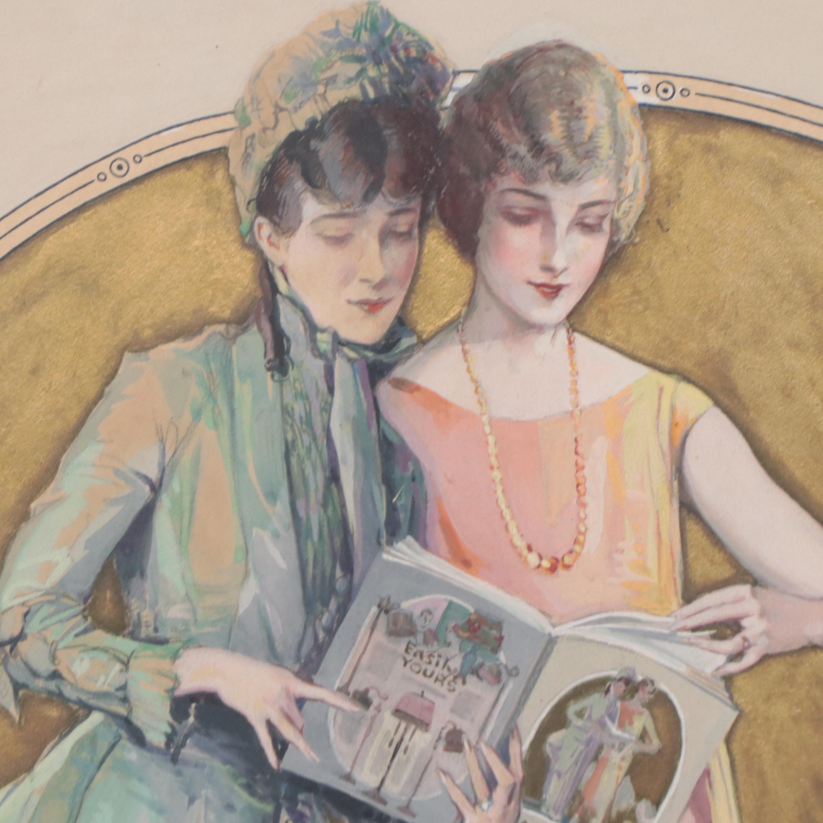 Alexander Oscar Levy Gouache Cover Illustration for "The Larkin Plan ...