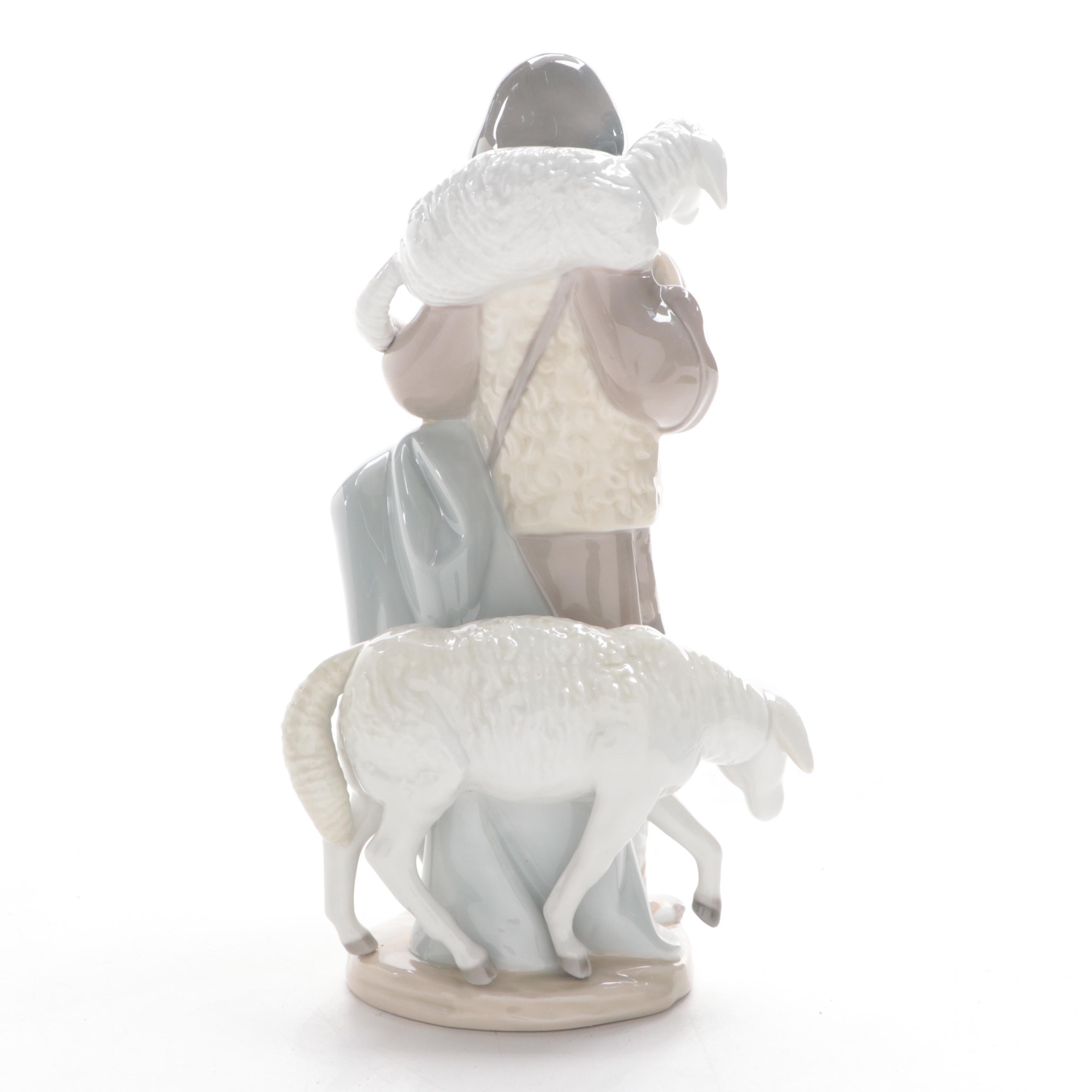 Lladró "Shepherd Boy" Porcelain Nativity Figurine | Everything But The ...