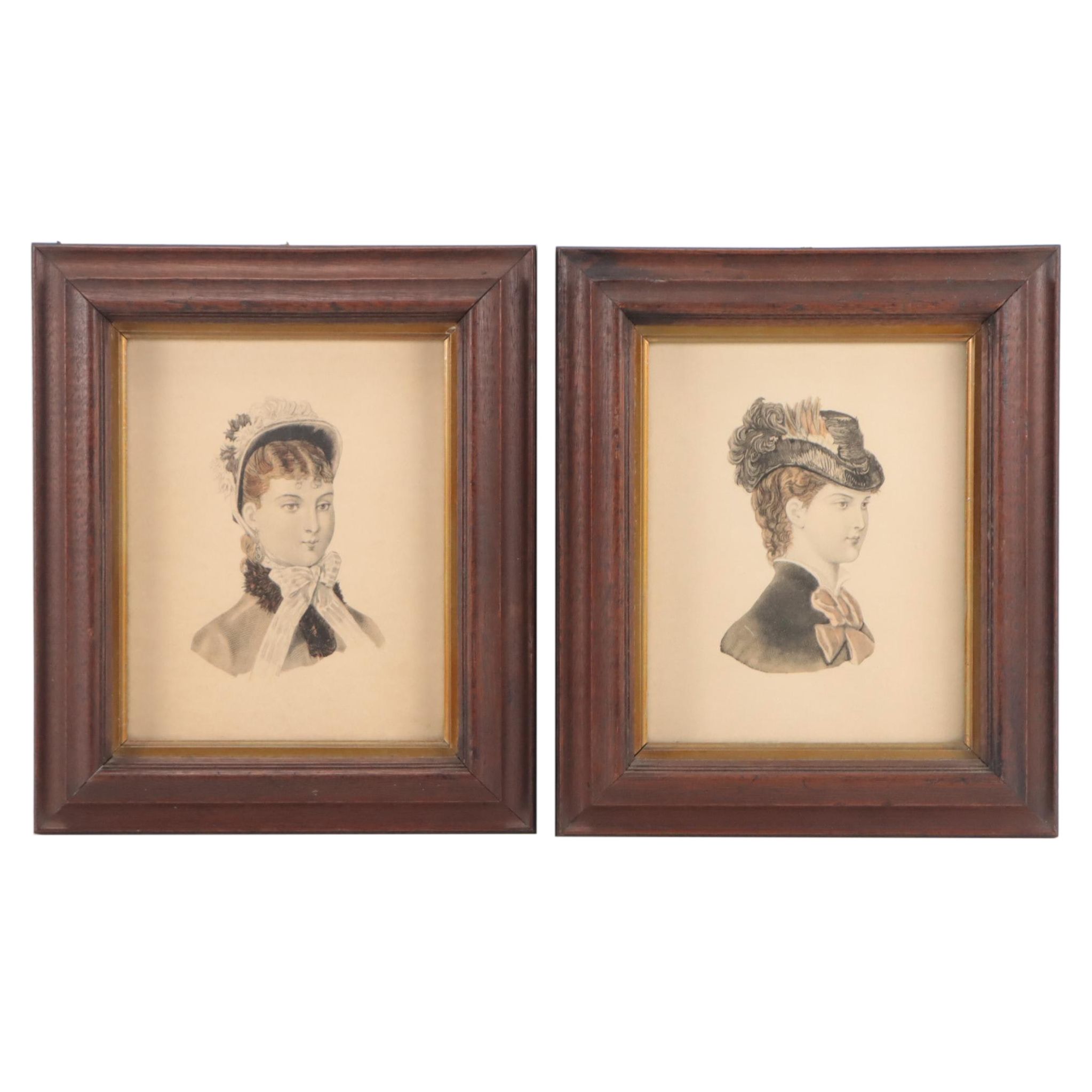 Portrait Hand-Colored Collotypes, Early 20th Century | EBTH