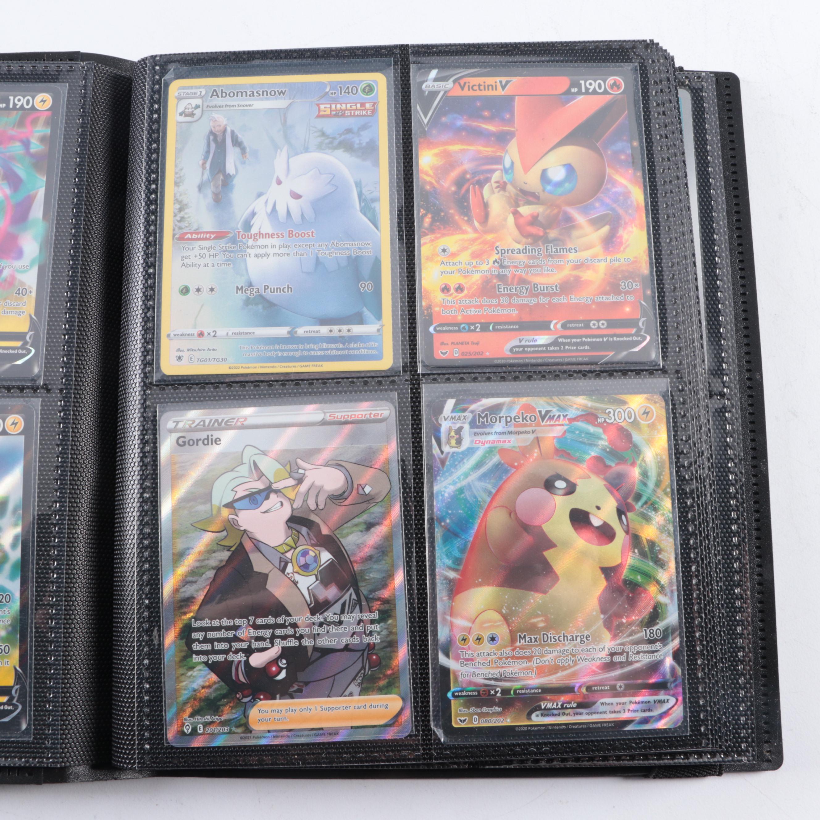 Pokémon Card Collection Featuring Dragonite V, Mew V, and More, 1990s ...