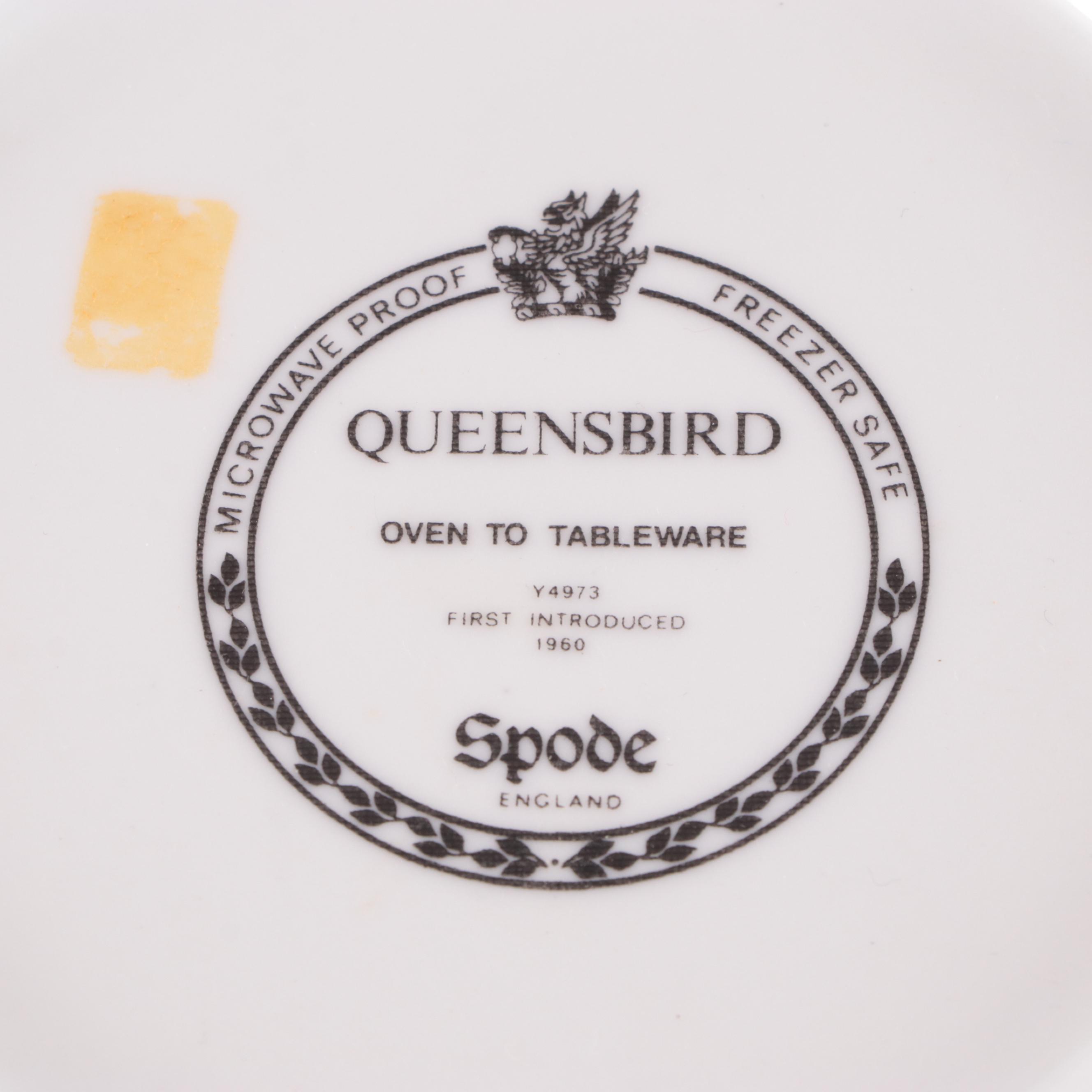 Spode "Queen's Bird" Cachepot and Other Ceramic Bowl | EBTH