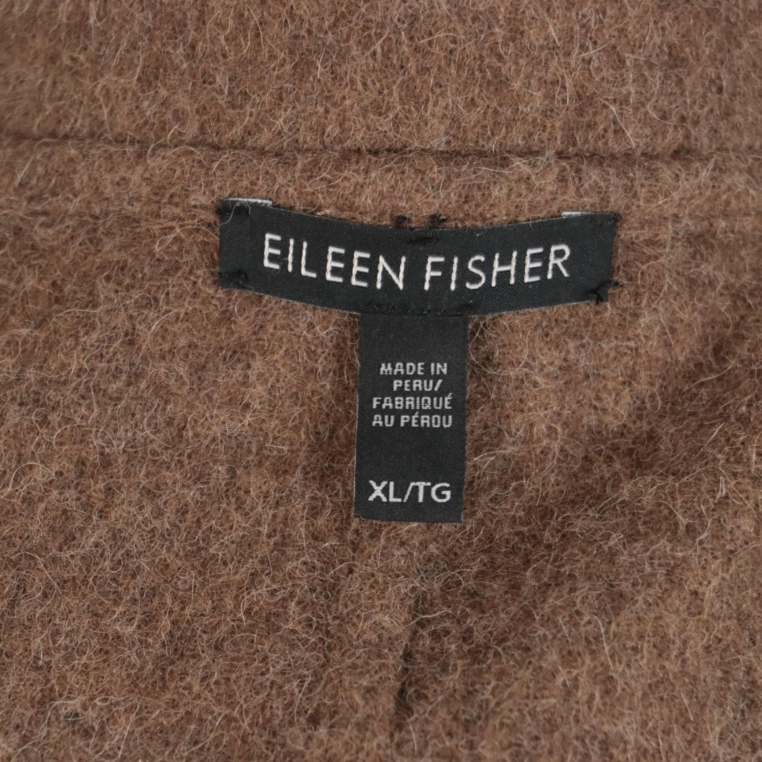 Eileen Fisher Baby Alpaca/Wool Doubleface Coat | EBTH