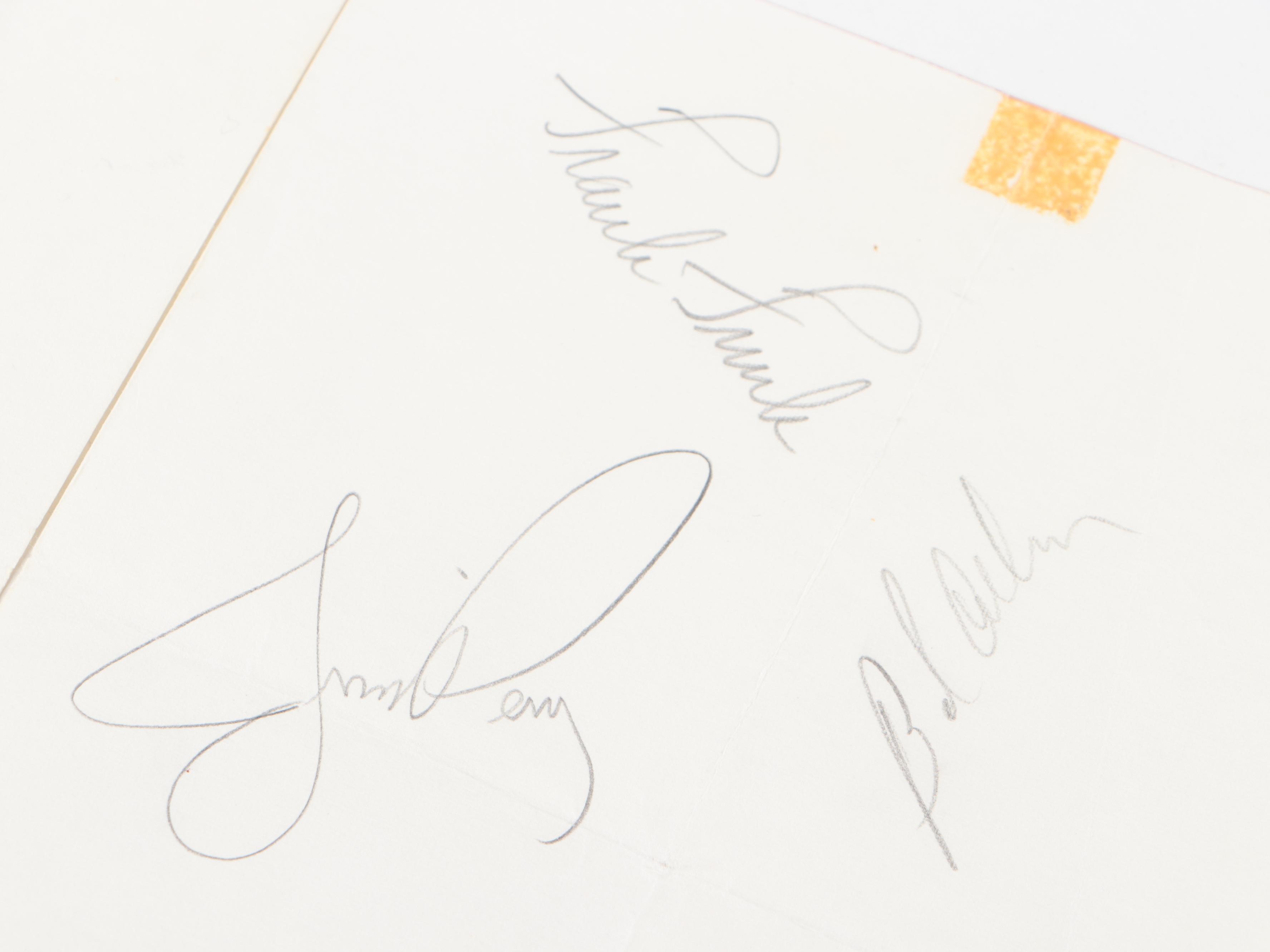 1962 Cleveland Indians Team Signed Sheets Featuring Doc Edwards, and ...