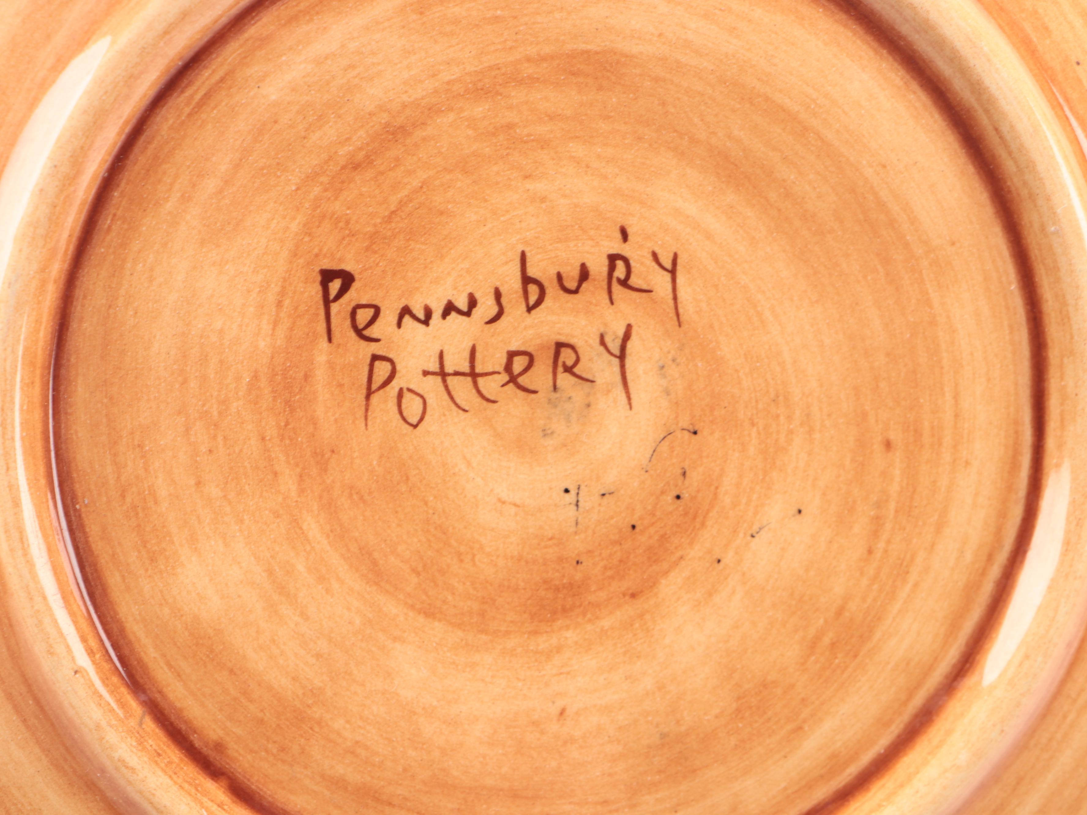 Pennsbury Pottery "Hex" Ceramic Plate and Casserole with Longaberger Baskets | EBTH