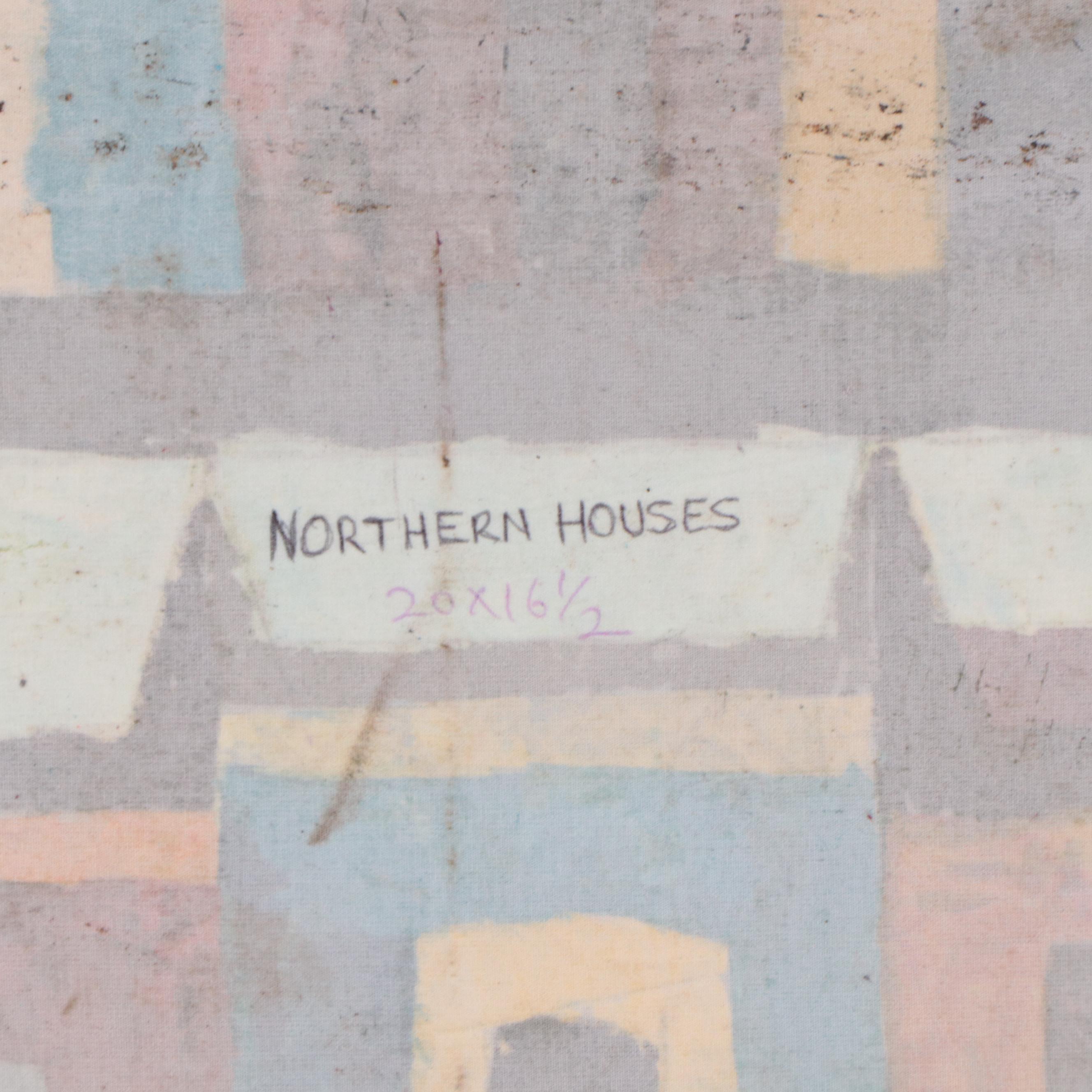Bayo Ogundele Stylized Oil Painting "Northern Houses," 2023 | EBTH