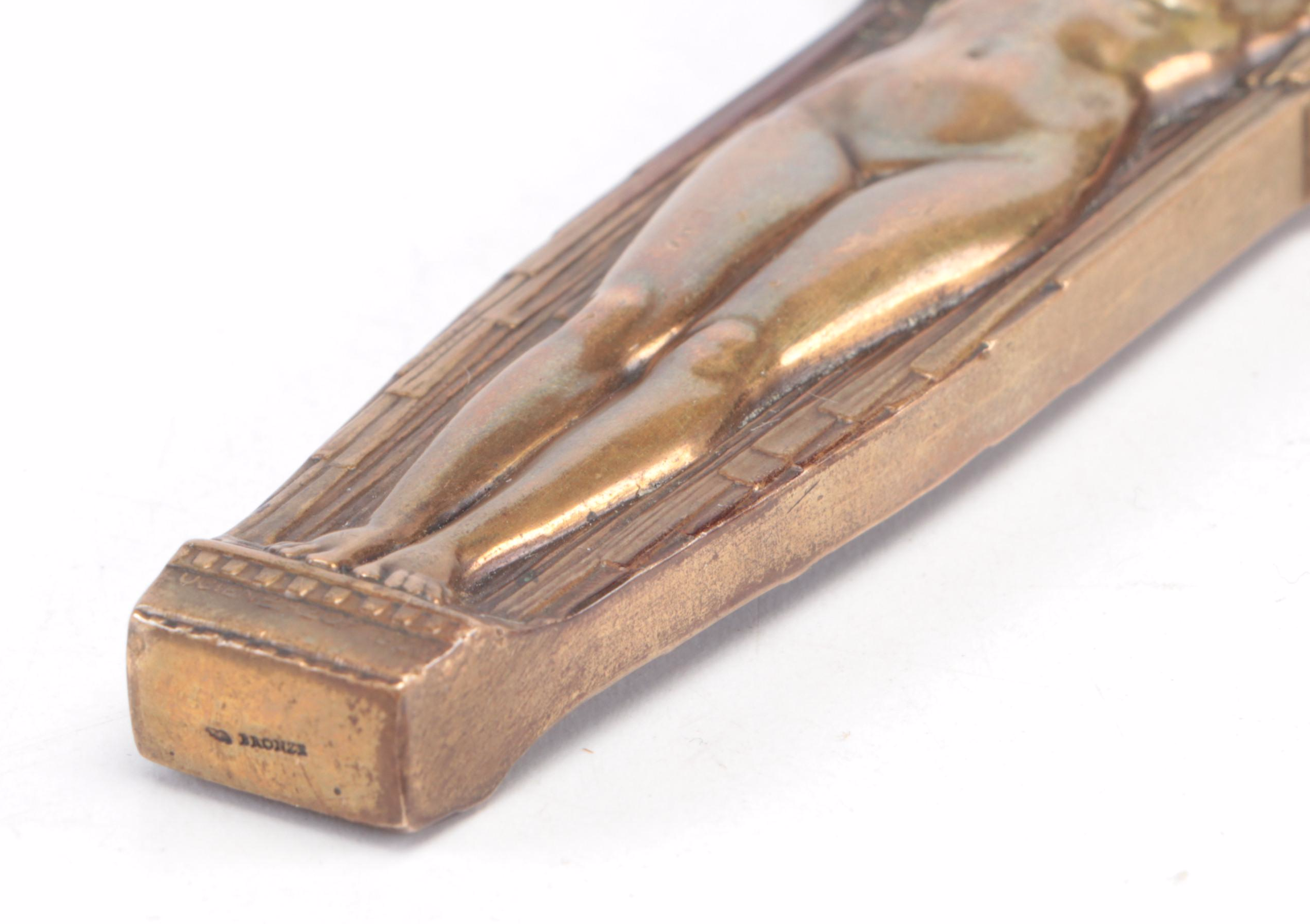 Lucien Bazor Cast Bronze French Art Deco Letter Opener | EBTH