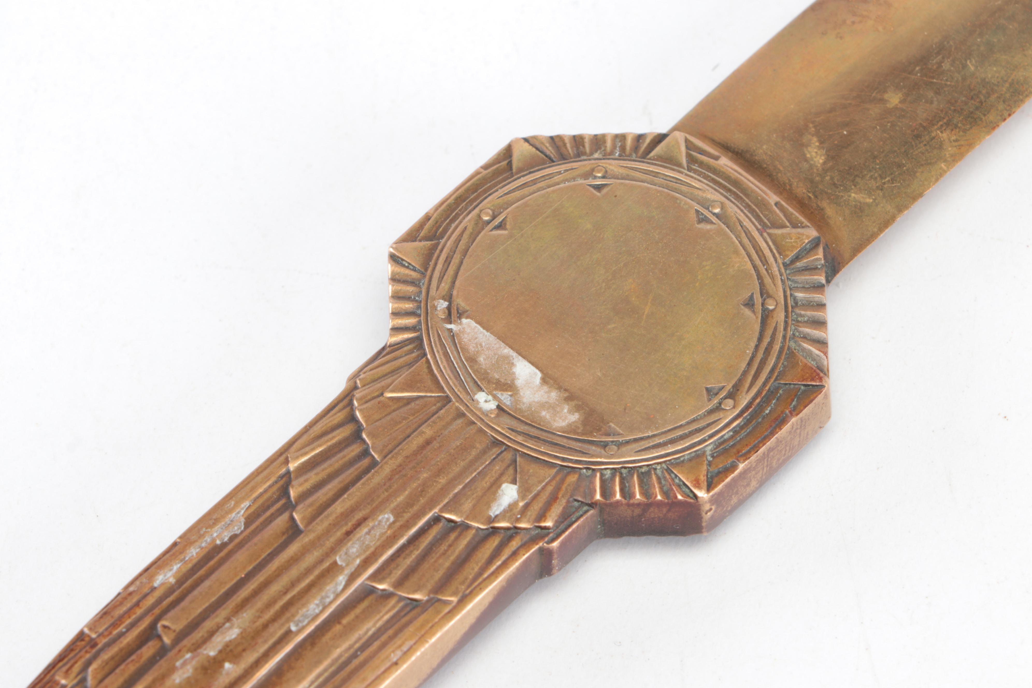 Lucien Bazor Cast Bronze French Art Deco Letter Opener | EBTH