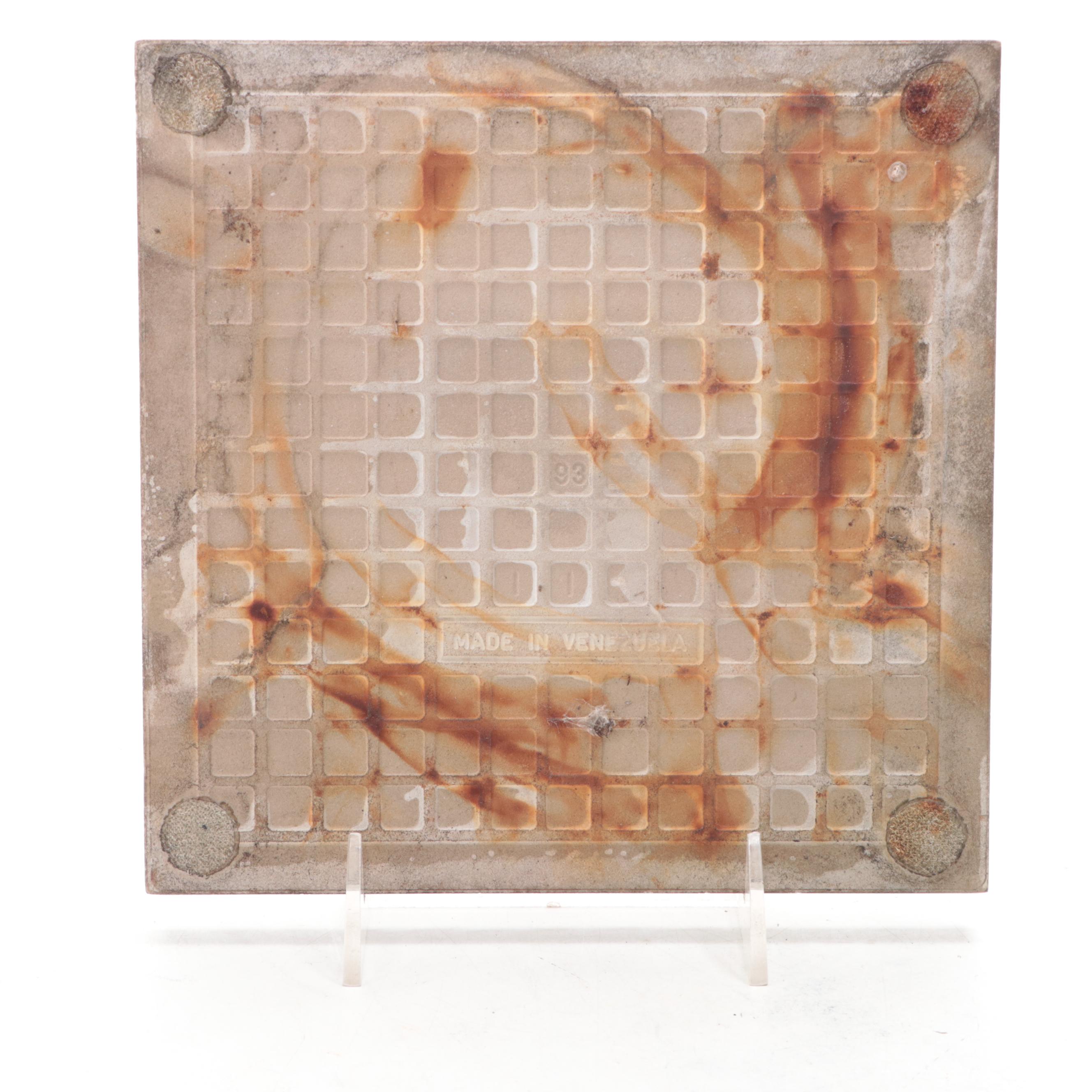 Venezuelan Mosaic Tile with Other Carved Wooden Plaque | EBTH