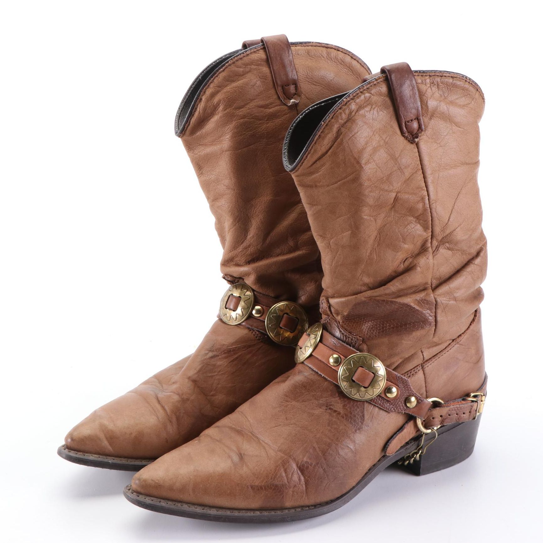 Slouchy Western Concho Boots | EBTH