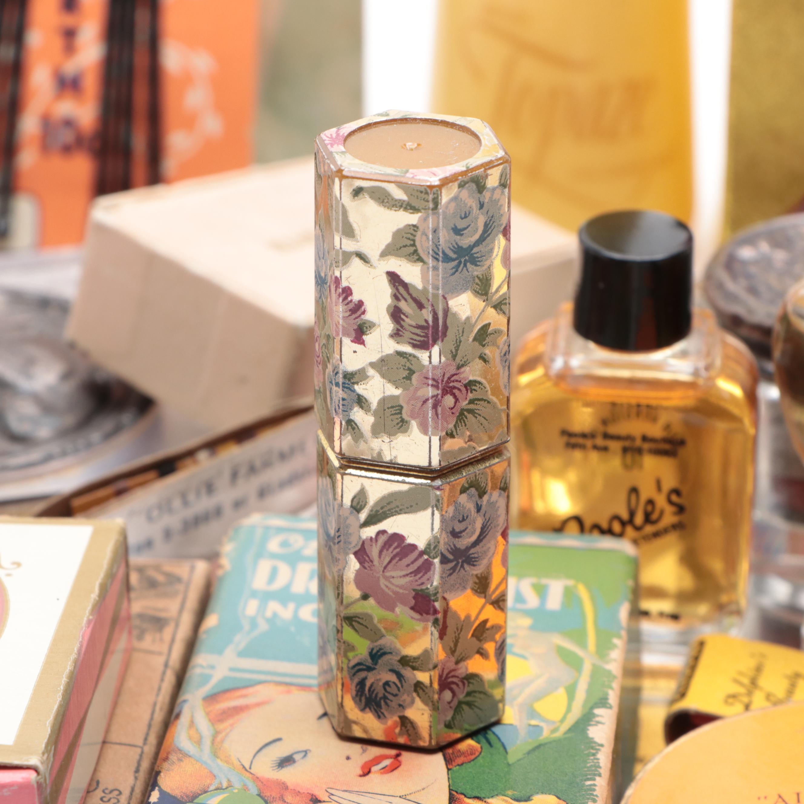 Mid-Century Makeup and Vanity Tins, Boxes, Perfume and Grooming ...