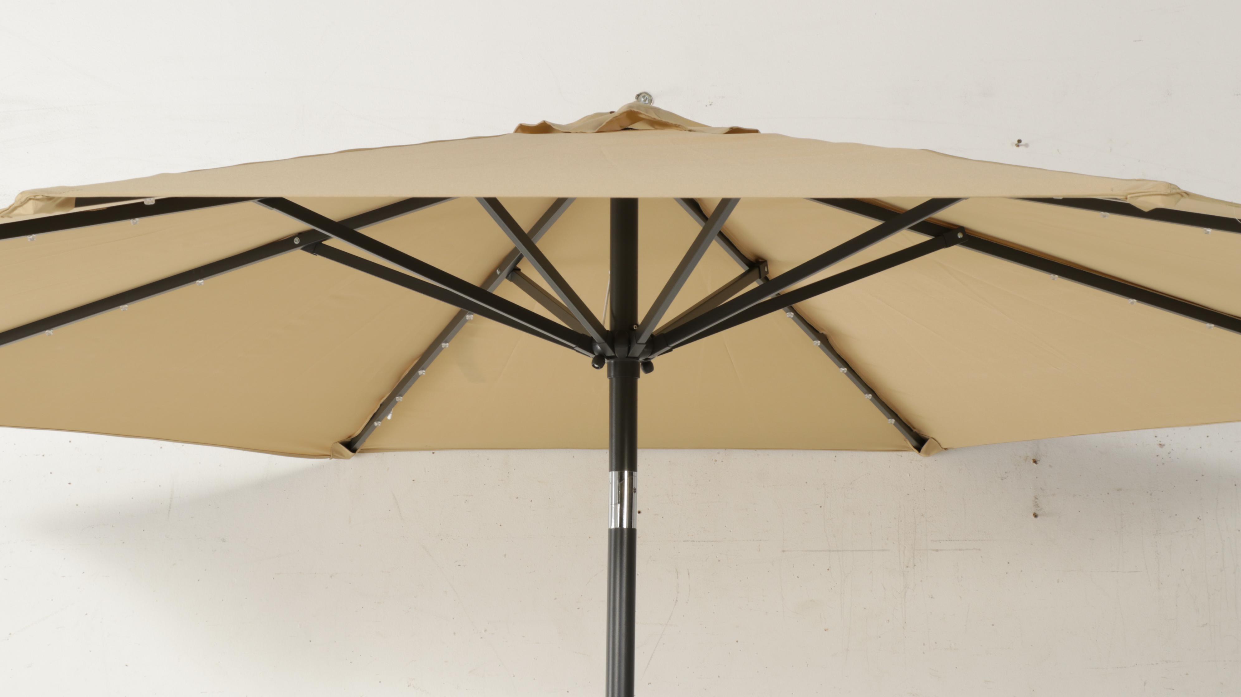 Contemporary 16'3 Tan Patio Umbrella | EBTH