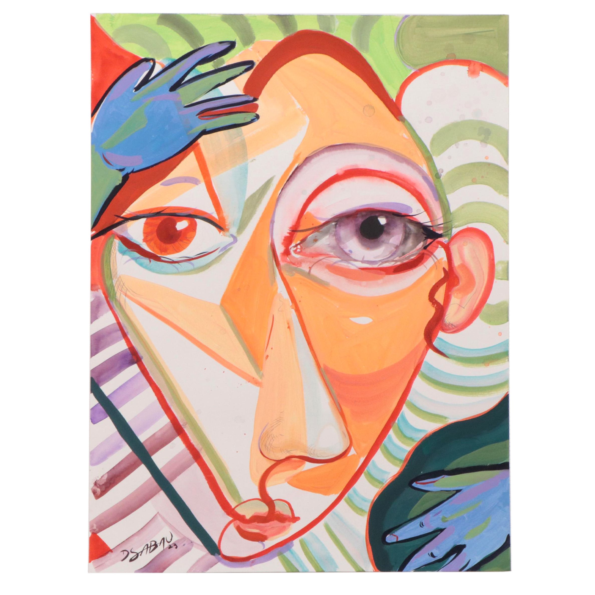 Dan Sabau Watercolor Painting "Picasso's Final Days," 2023 | EBTH