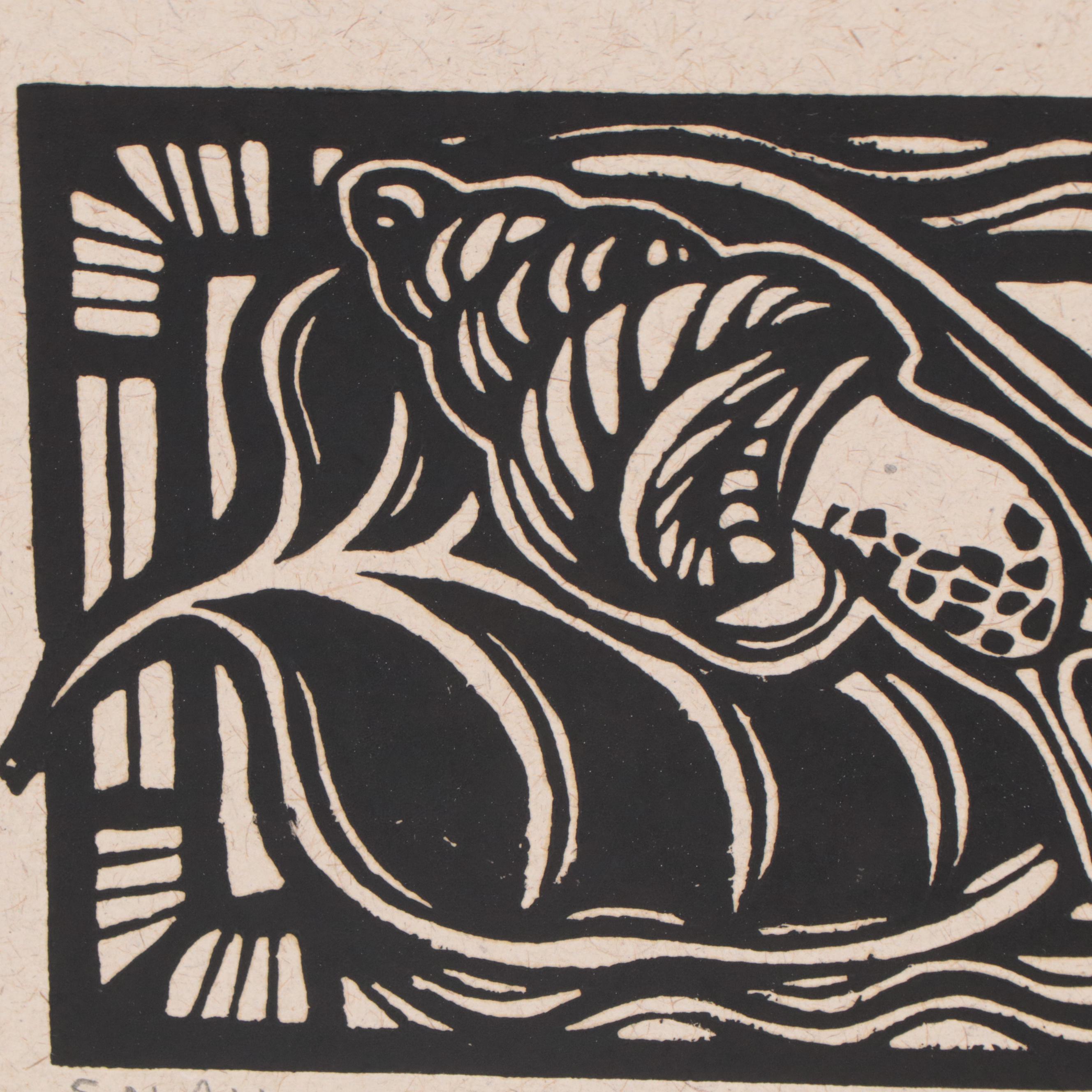 Caren Loebel-Fried Linocut Print "Snail," 21st Century | EBTH