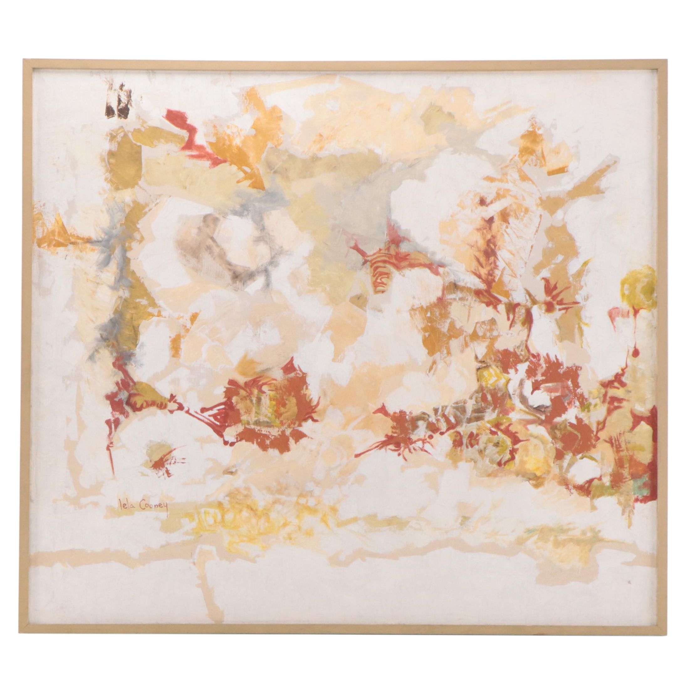 Lela Cooney Abstract Oil Painting "Wonderment of Autumn" | EBTH