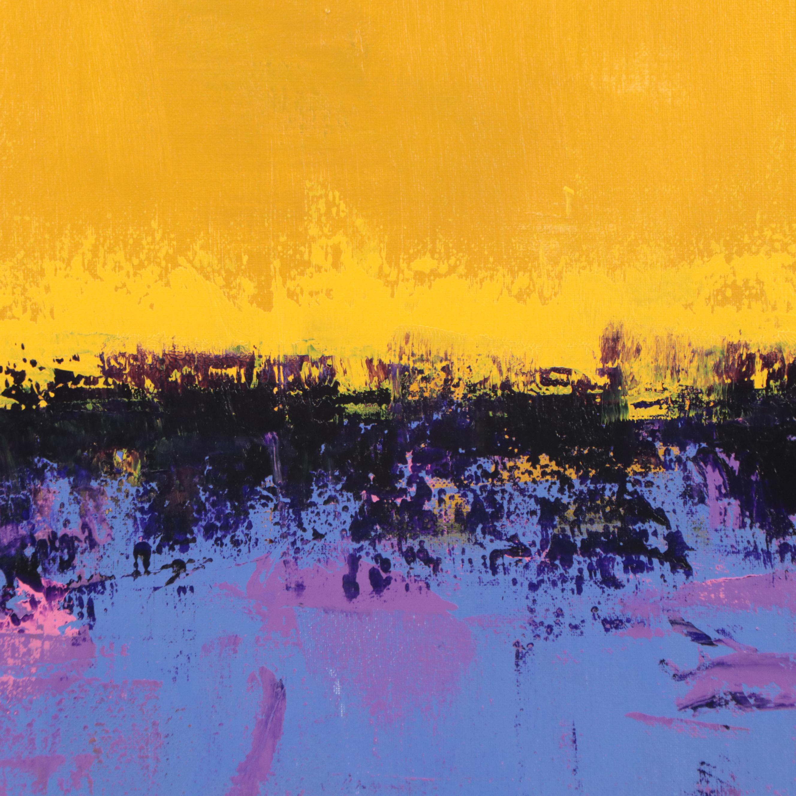 Sanna Abstract Acrylic Painting "In the Shadows," 2023 | EBTH