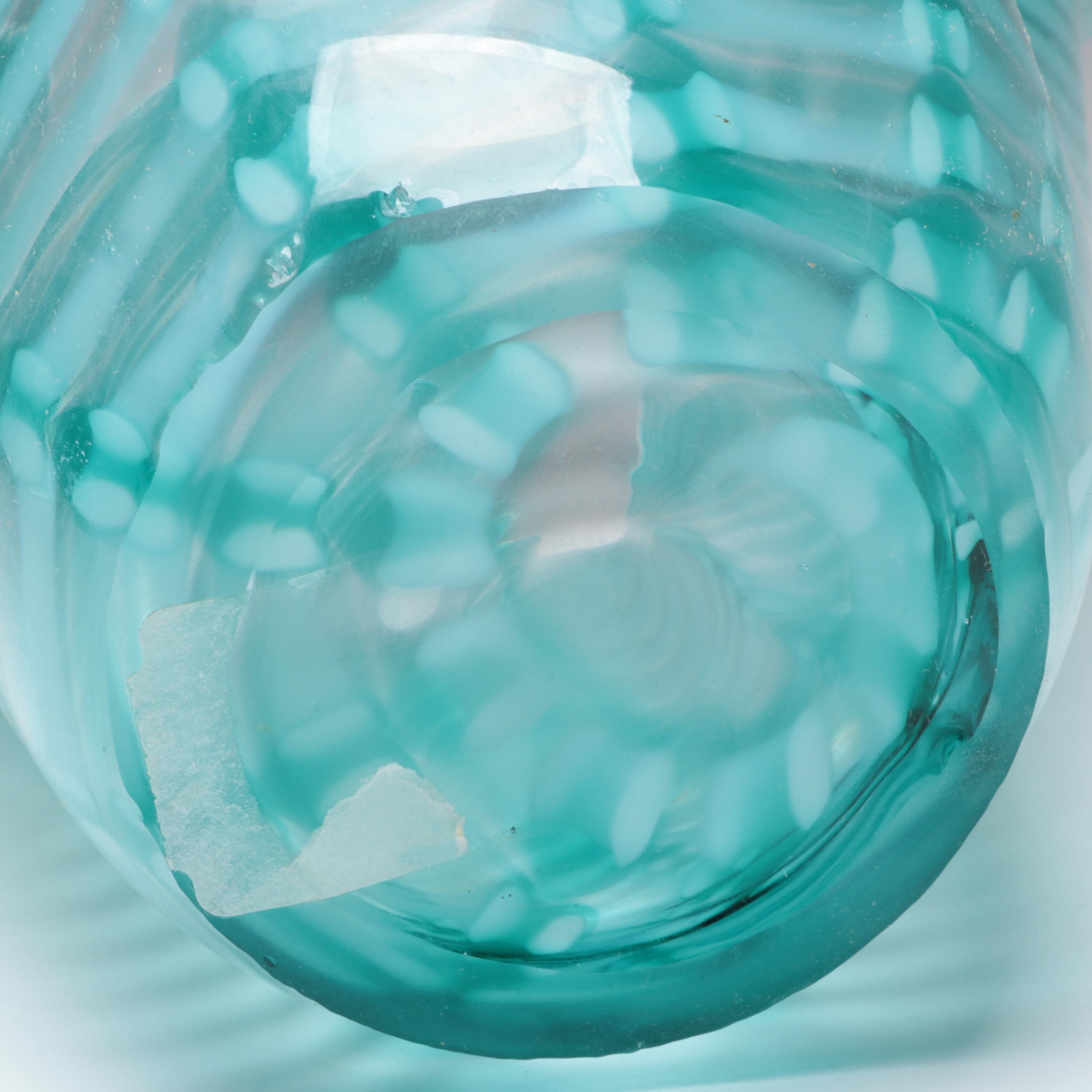 Royal Gallery Handmade Polish Art Glass Ruffled Vase | EBTH