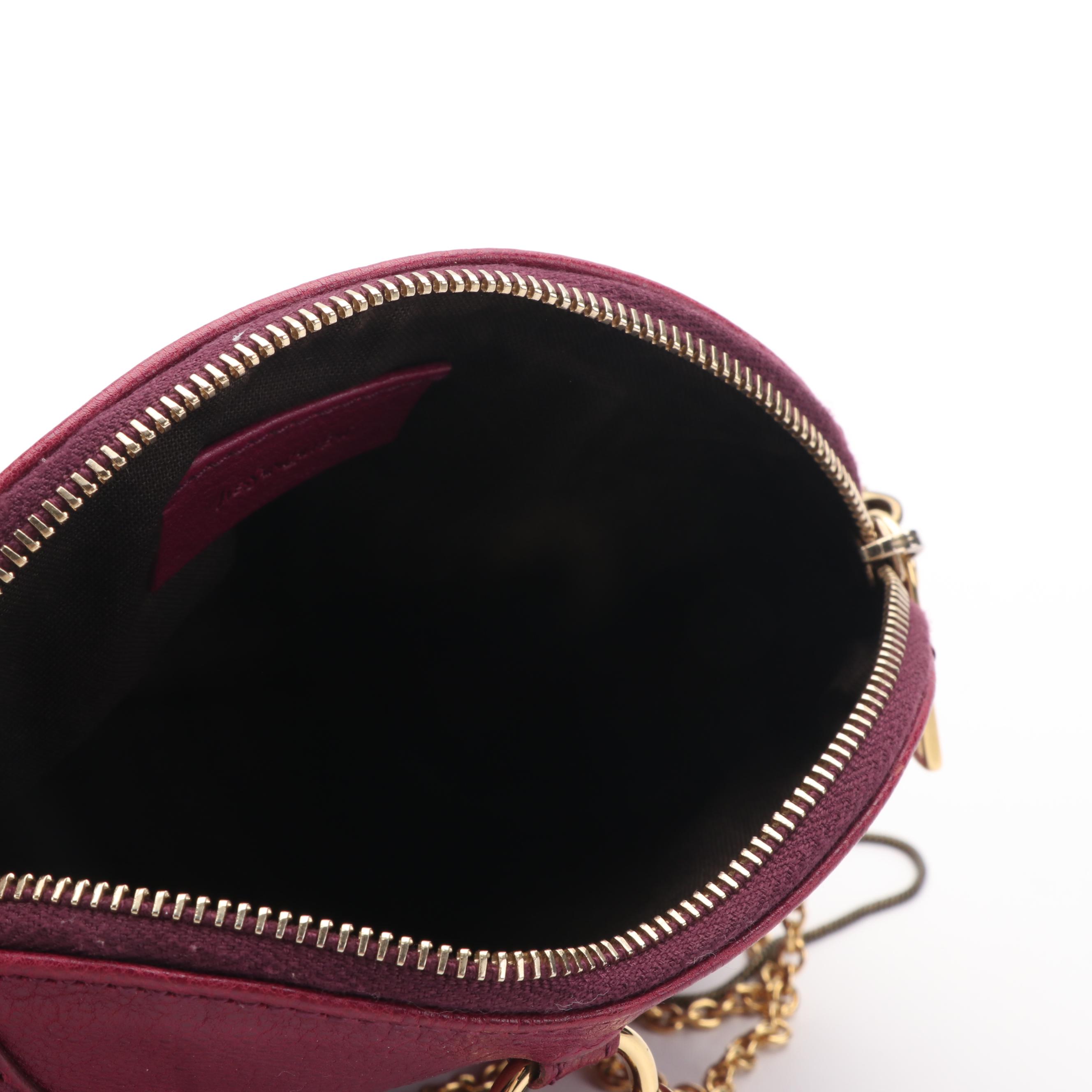Yves Saint Laurent Mini Muse Bag in Burgundy Leather | EBTH