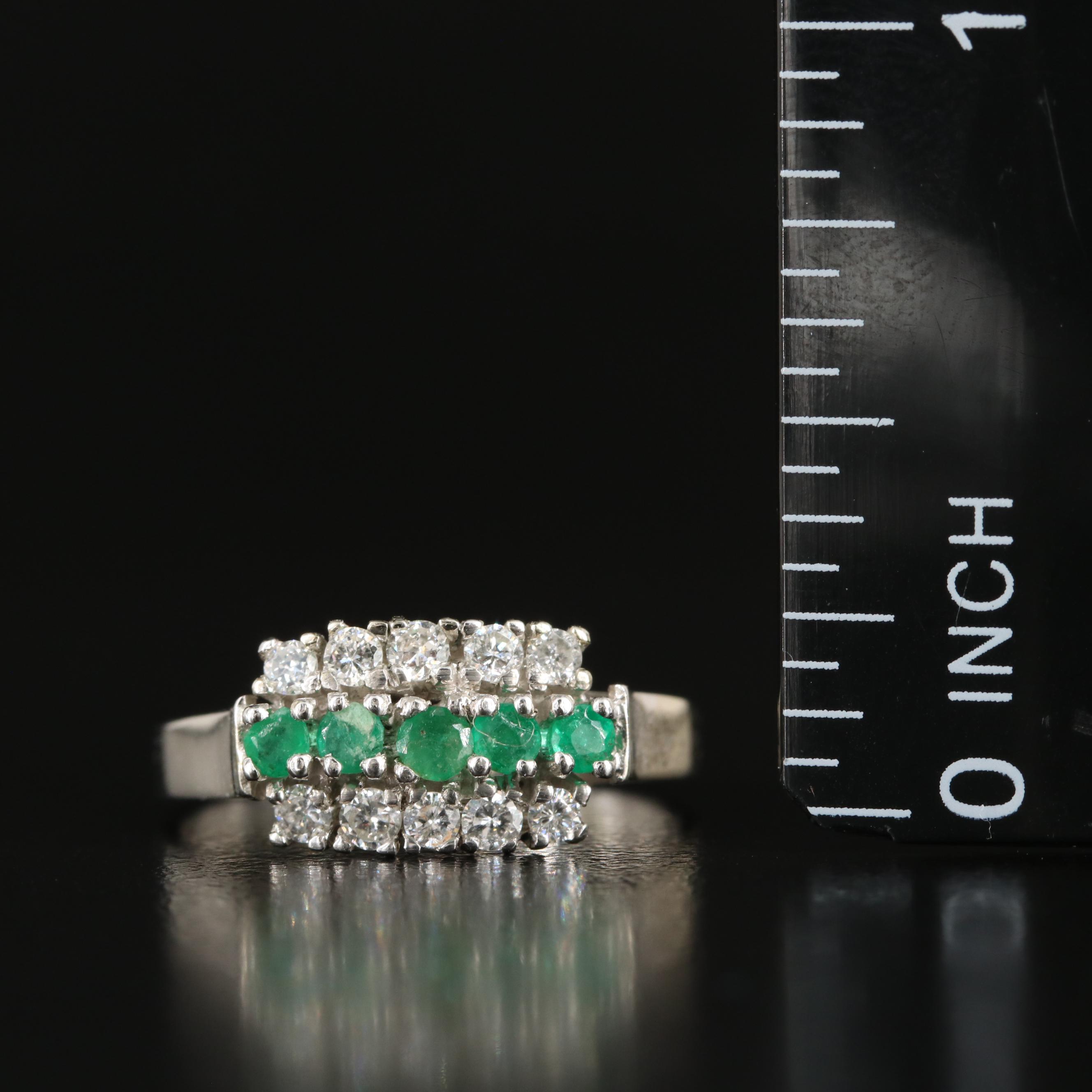 18K Emerald and Diamond Ring | EBTH