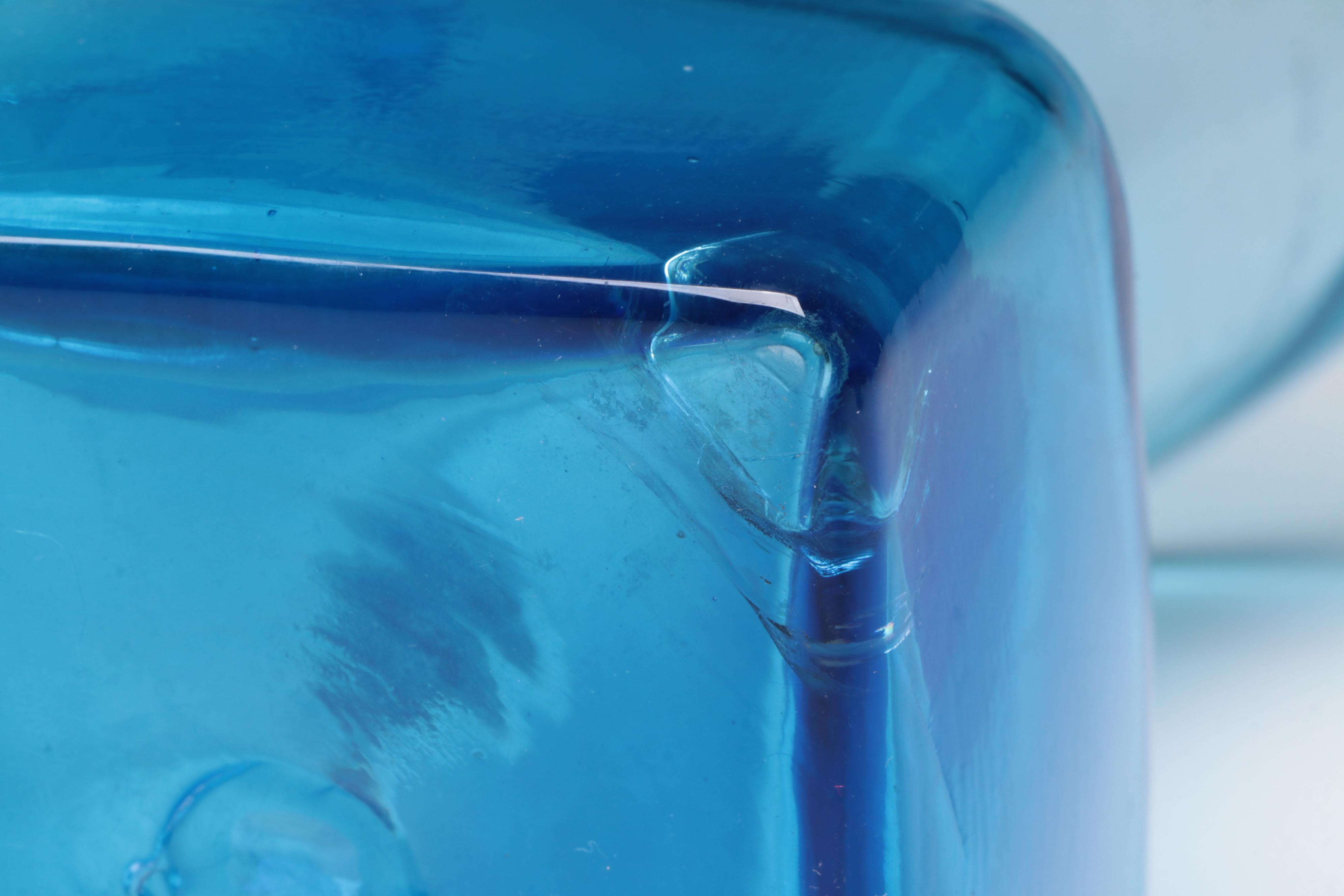 Blue and Green Art Glass Pitchers and Cruet | EBTH
