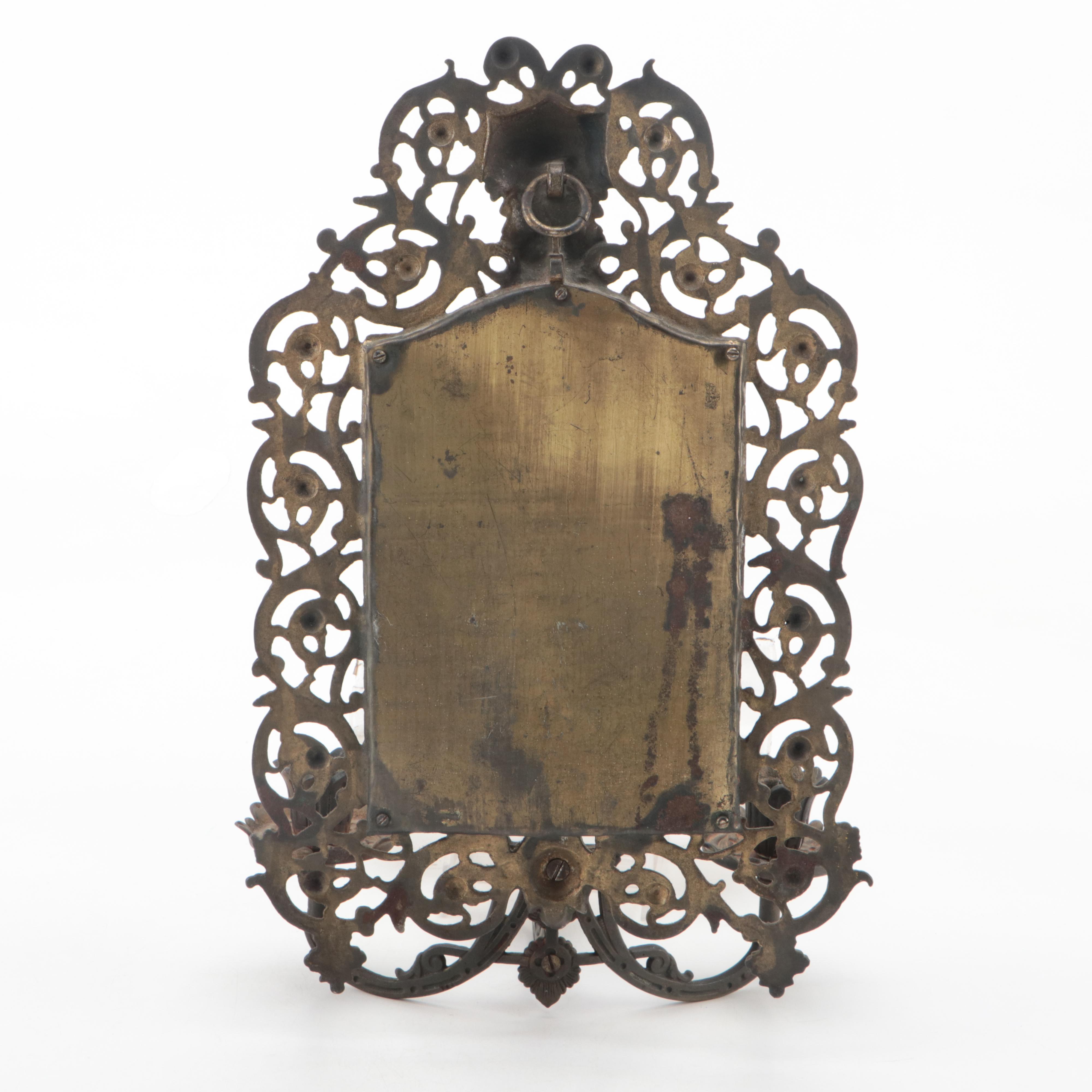 Bradley & Hubbard Victorian Bacchus Bevel Edged Wall Mirror and Candle ...