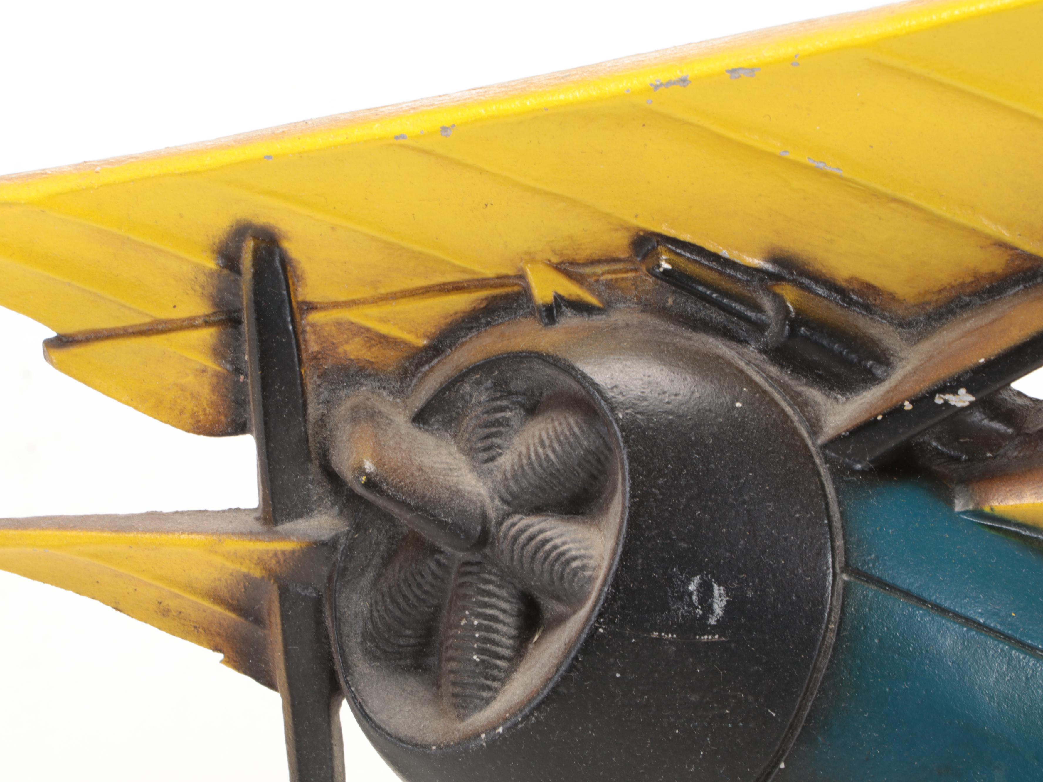 Sexton Cast Metal German WWI Biplane Wall Decor, 1975 | EBTH