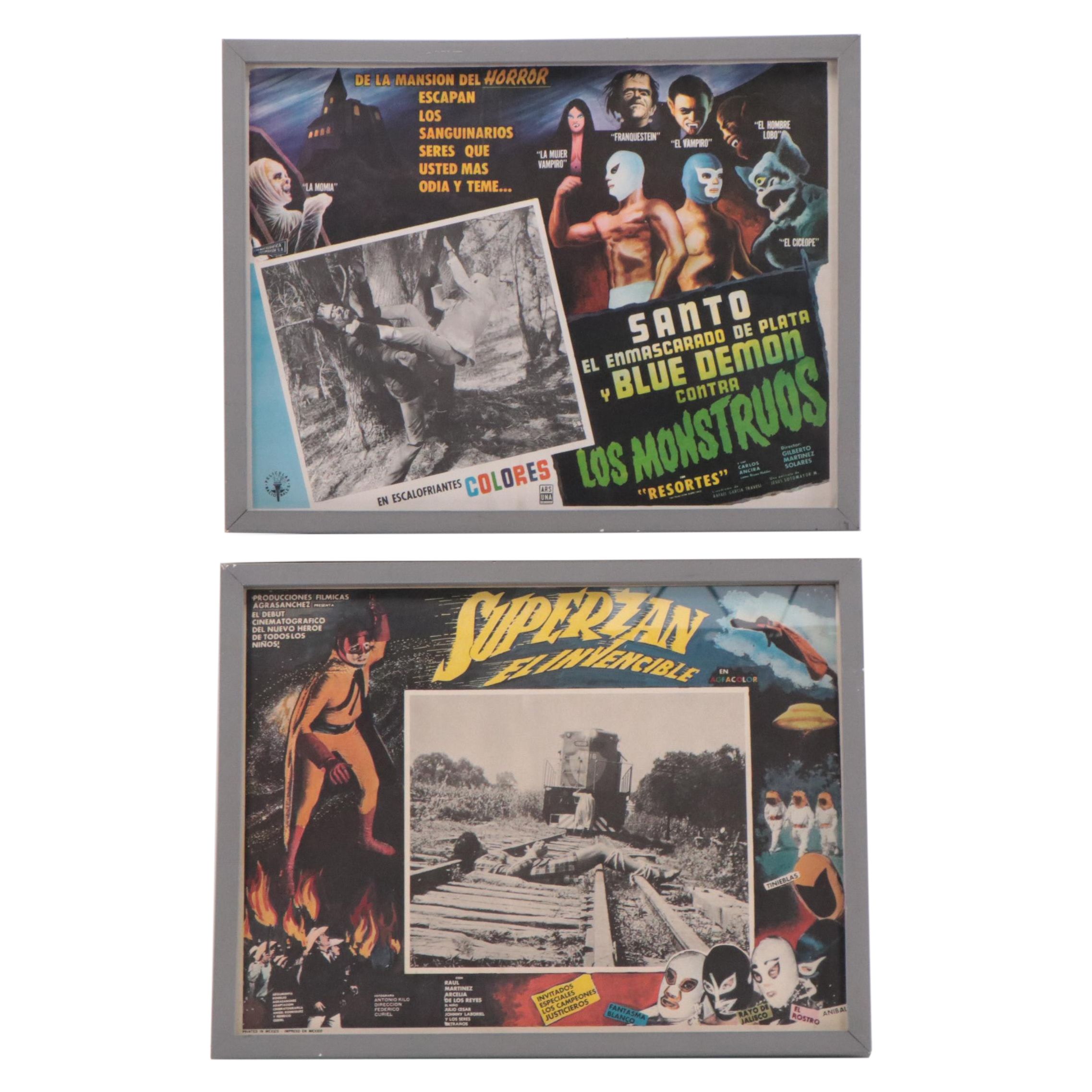 Offset Lithograph Posters for "Superzan El Invencible" and "Los ...