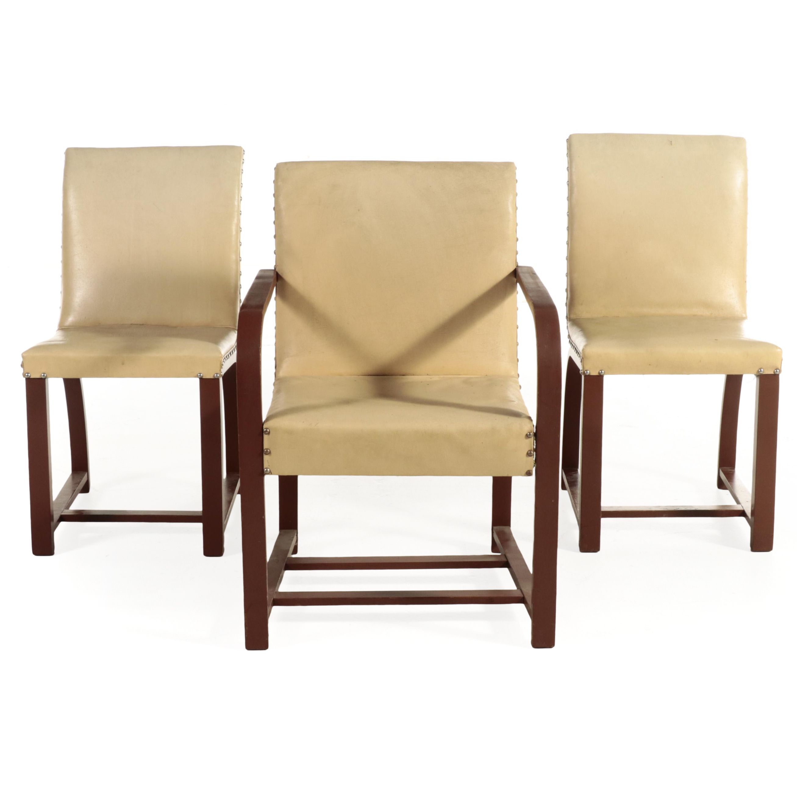 MCM Gilbert Rohde Designed Walnut Chairs by Heywood Wakefield | EBTH