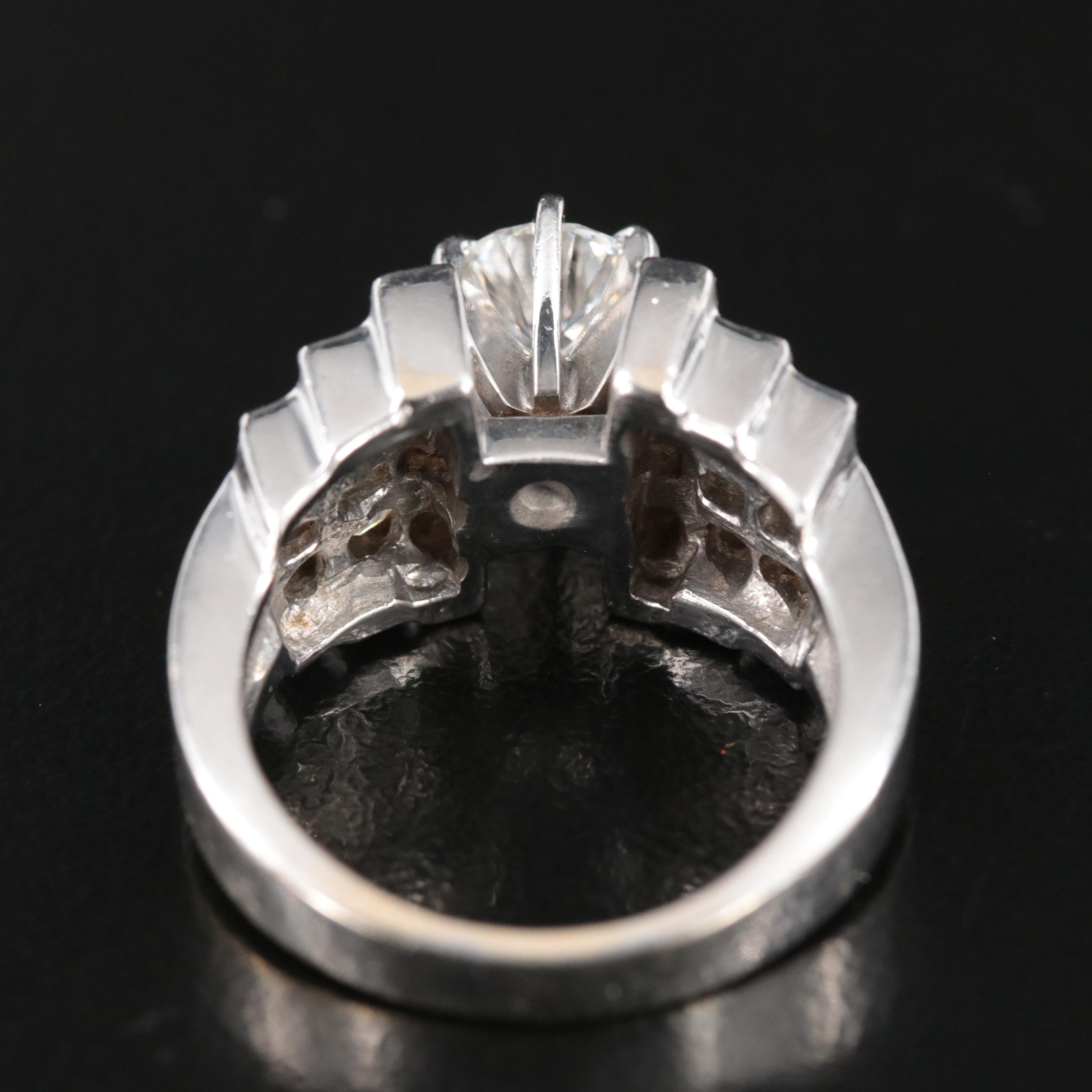 18K 1.84 CTW Diamond Stepped Ring | EBTH